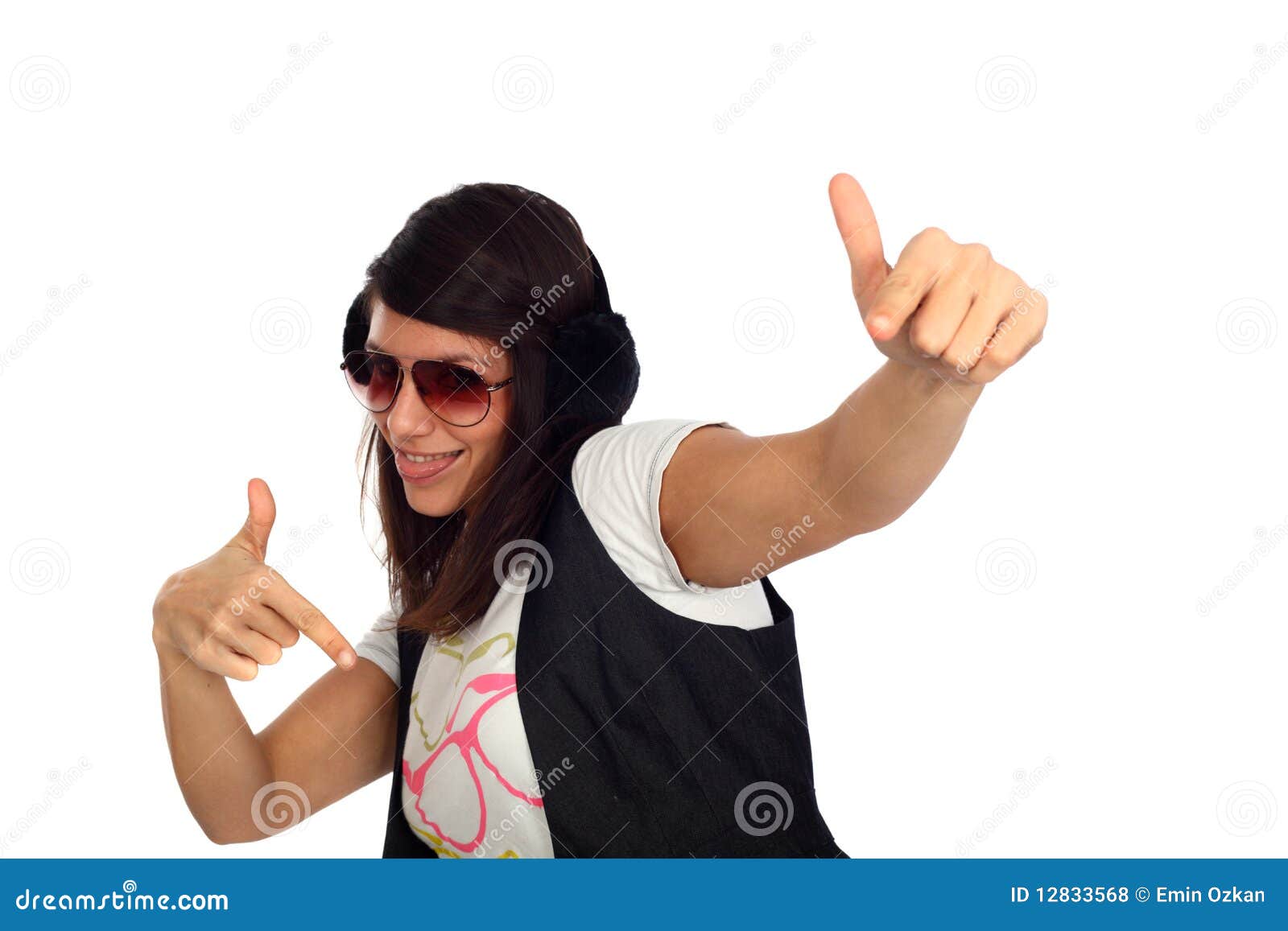 Funky girl stock photo. Image of expressions, rapper - 12833568
