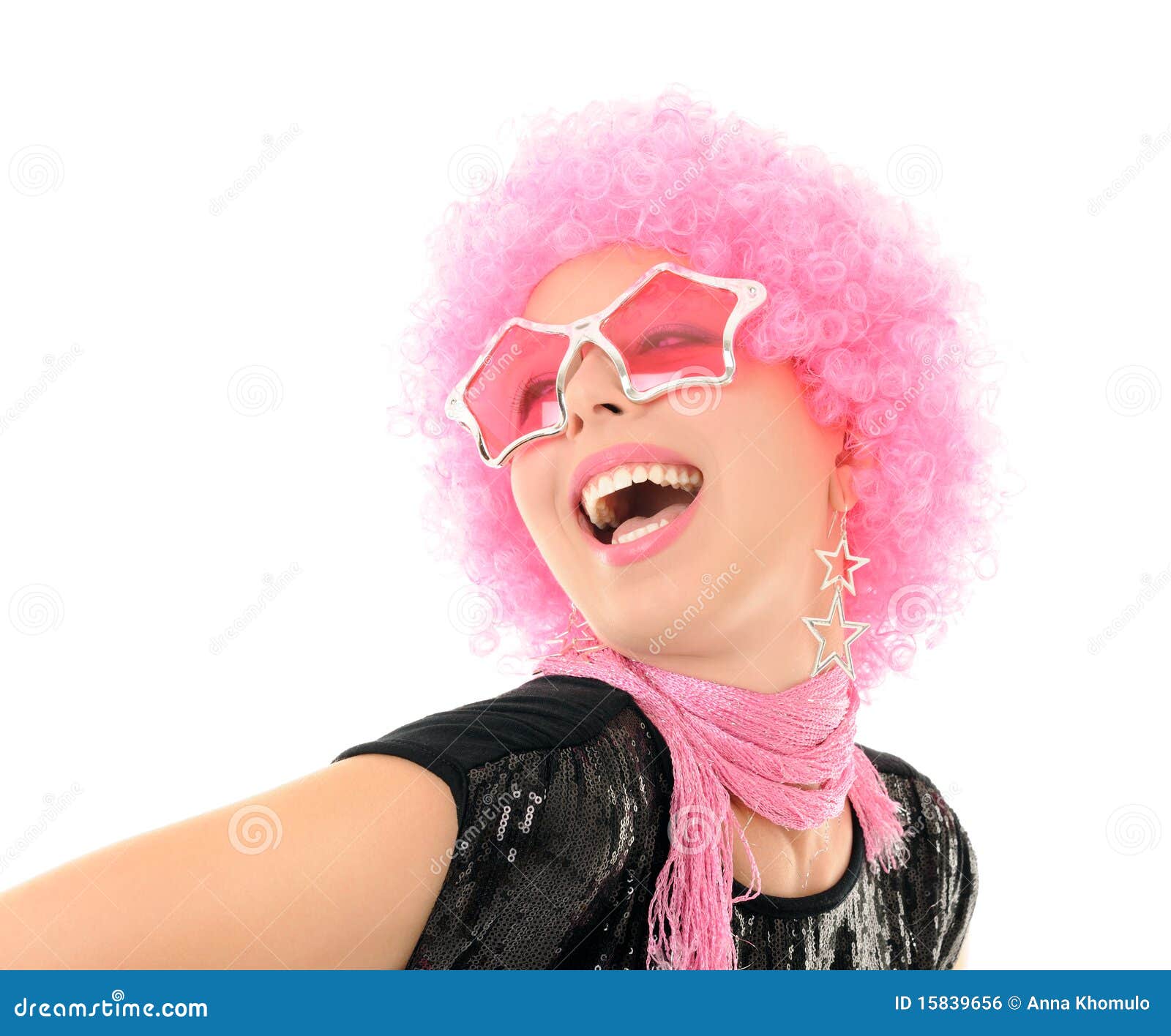 Funky girl stock photo. Image of woman, beautiful, disco - 15839656