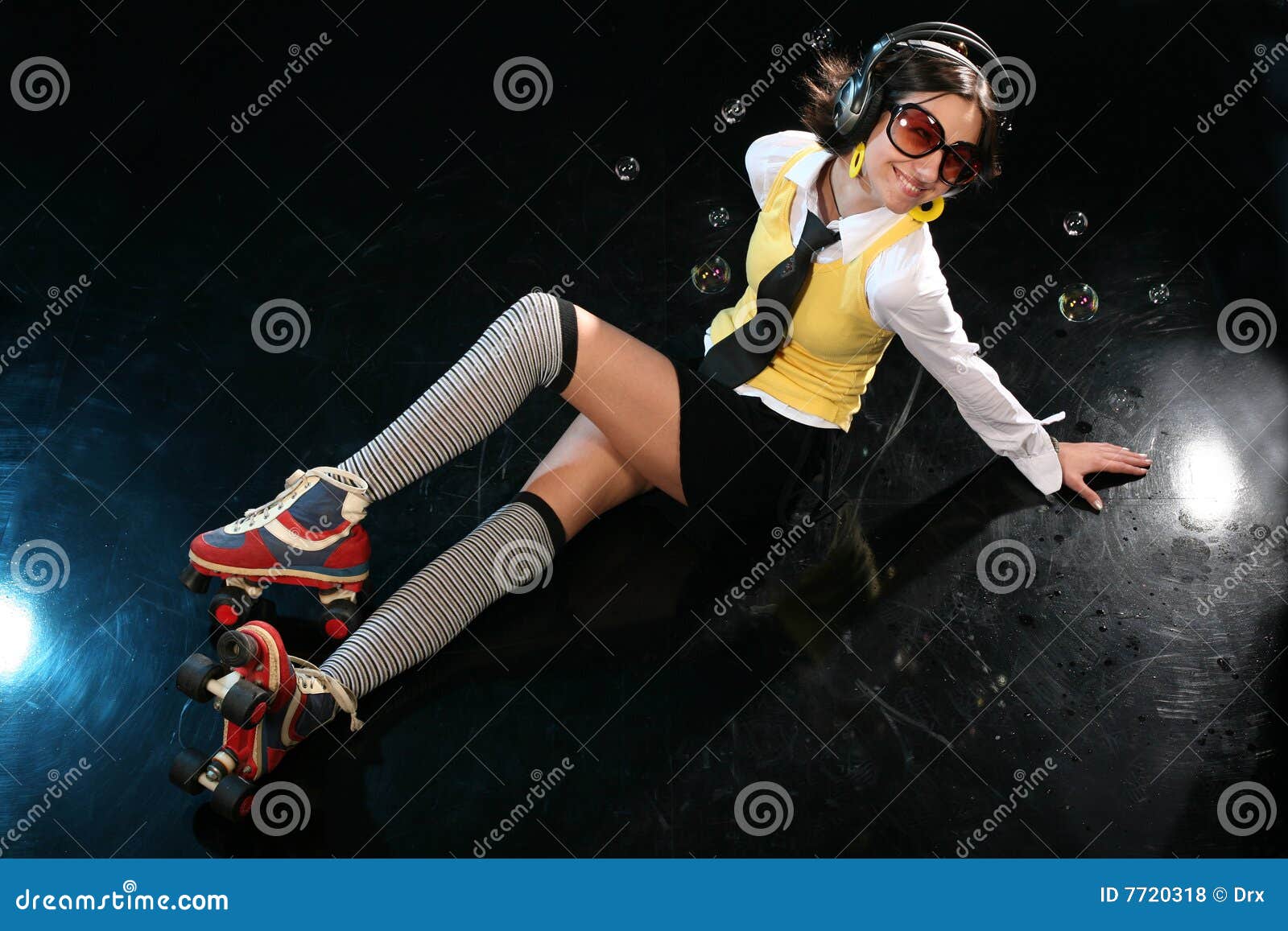 Funky girl on dance floor stock photo. Image of life, teen - 7720318