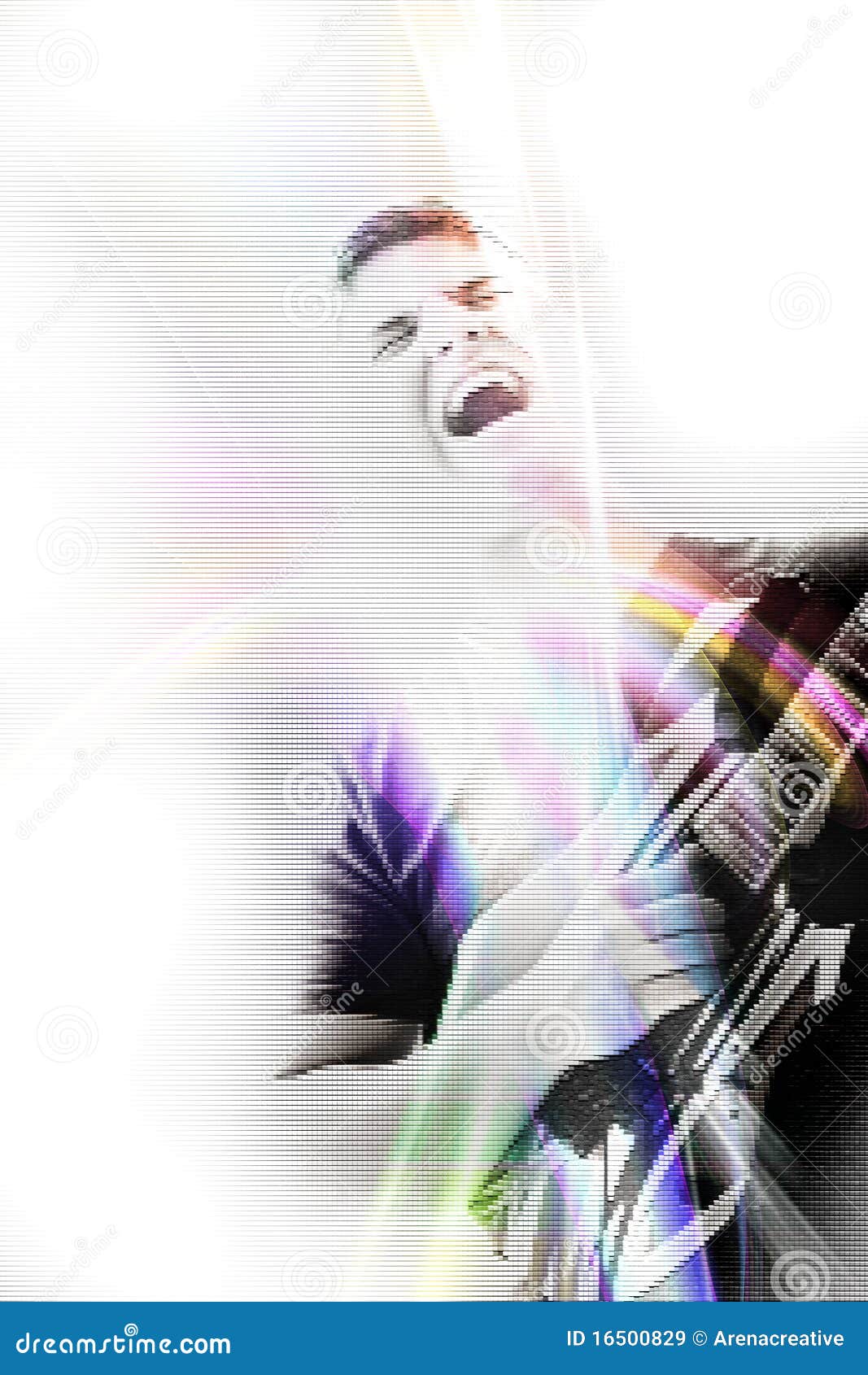 Funky Guitar Singer stock illustration. Illustration of funky - 16500829