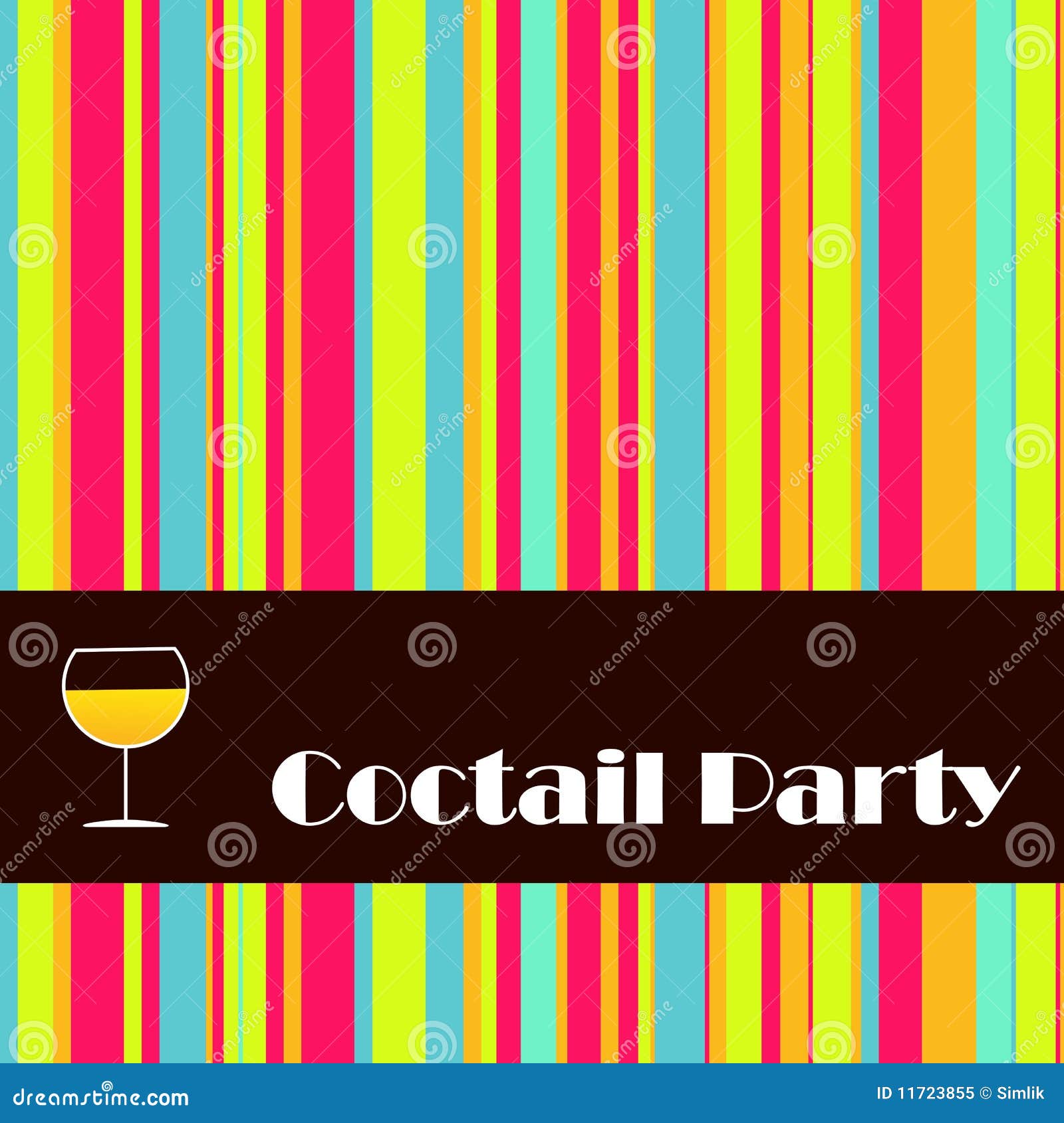 Funky invitation stock vector. Illustration of digital - 11723855