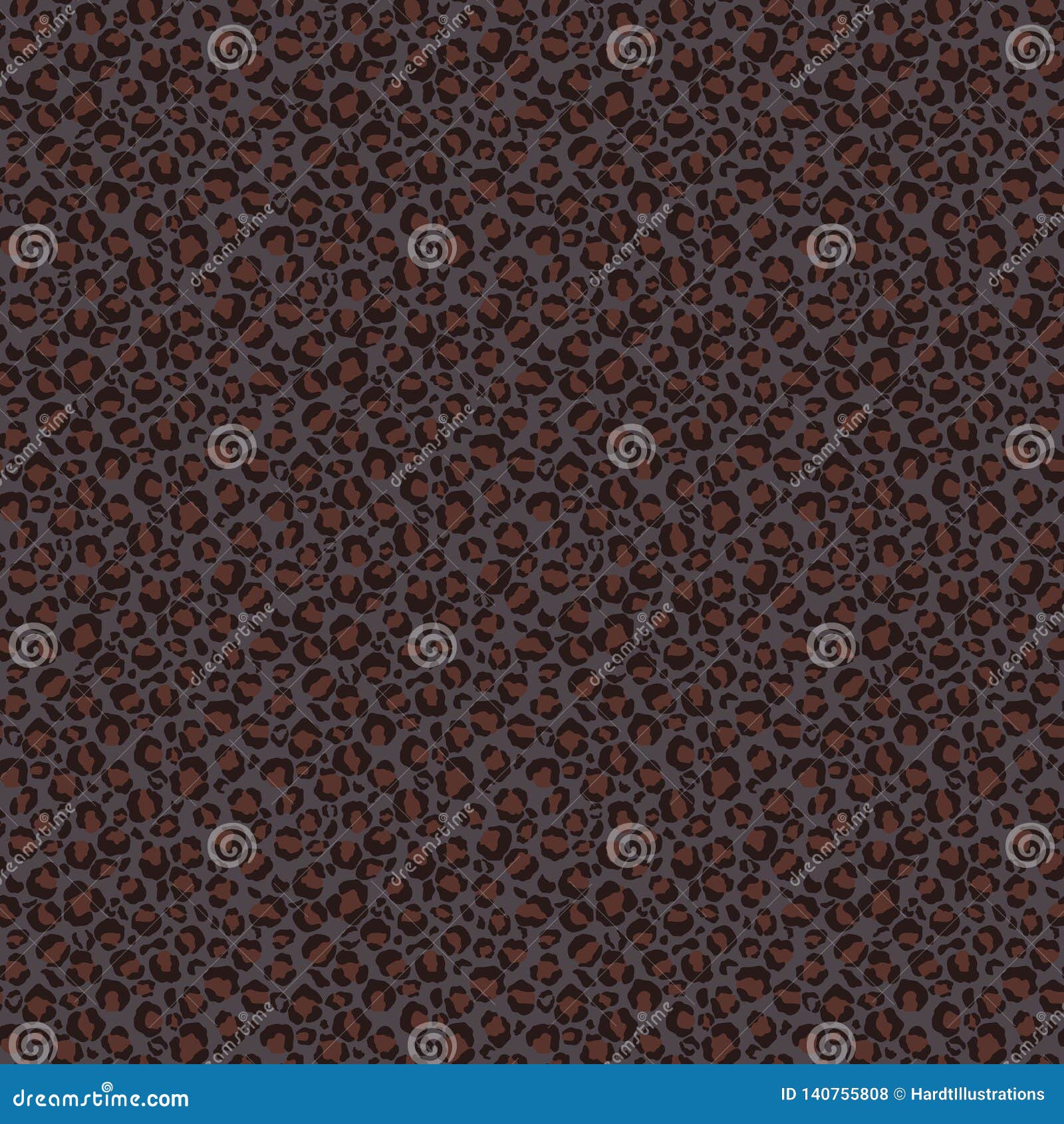 Funky Leopard Print Seamless Pattern Stock Vector - Illustration of ...