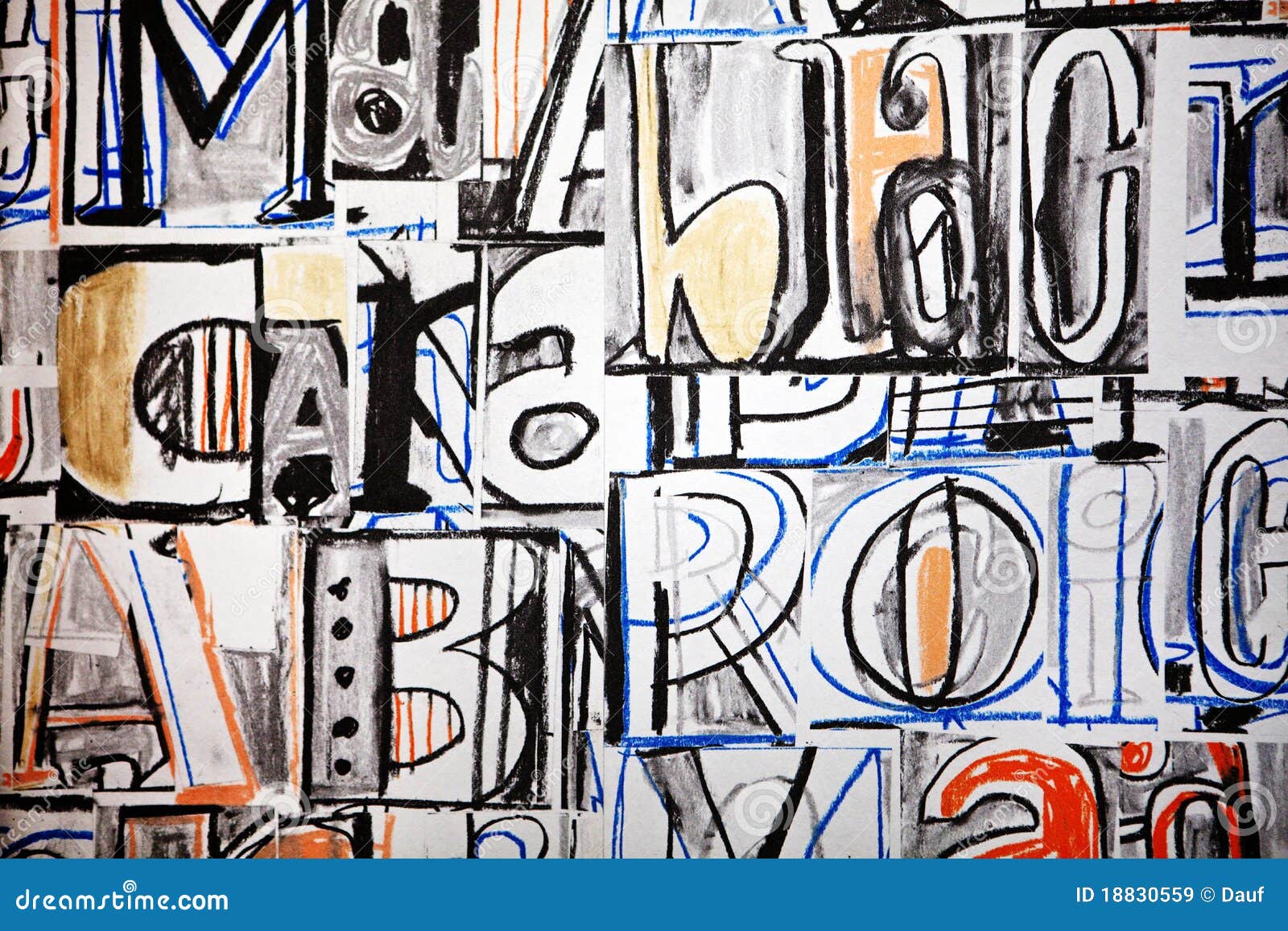 Funky letter grafitti stock image. Image of color, sign - 18830559