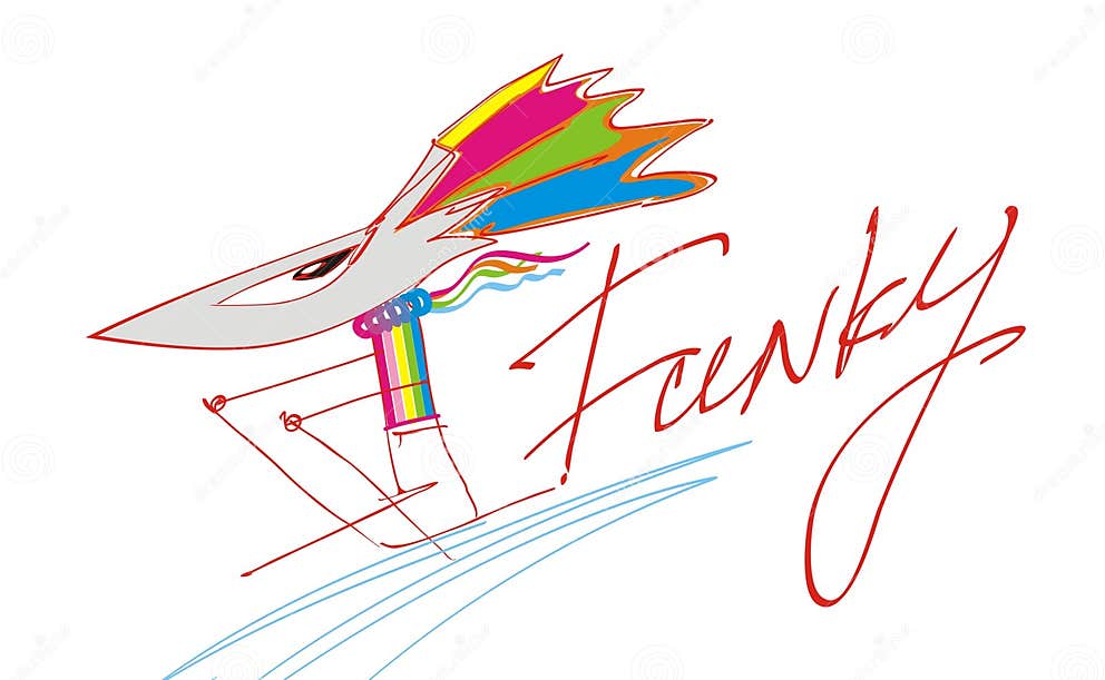 Funky mouse stock vector. Illustration of holidays, sketch - 8858188