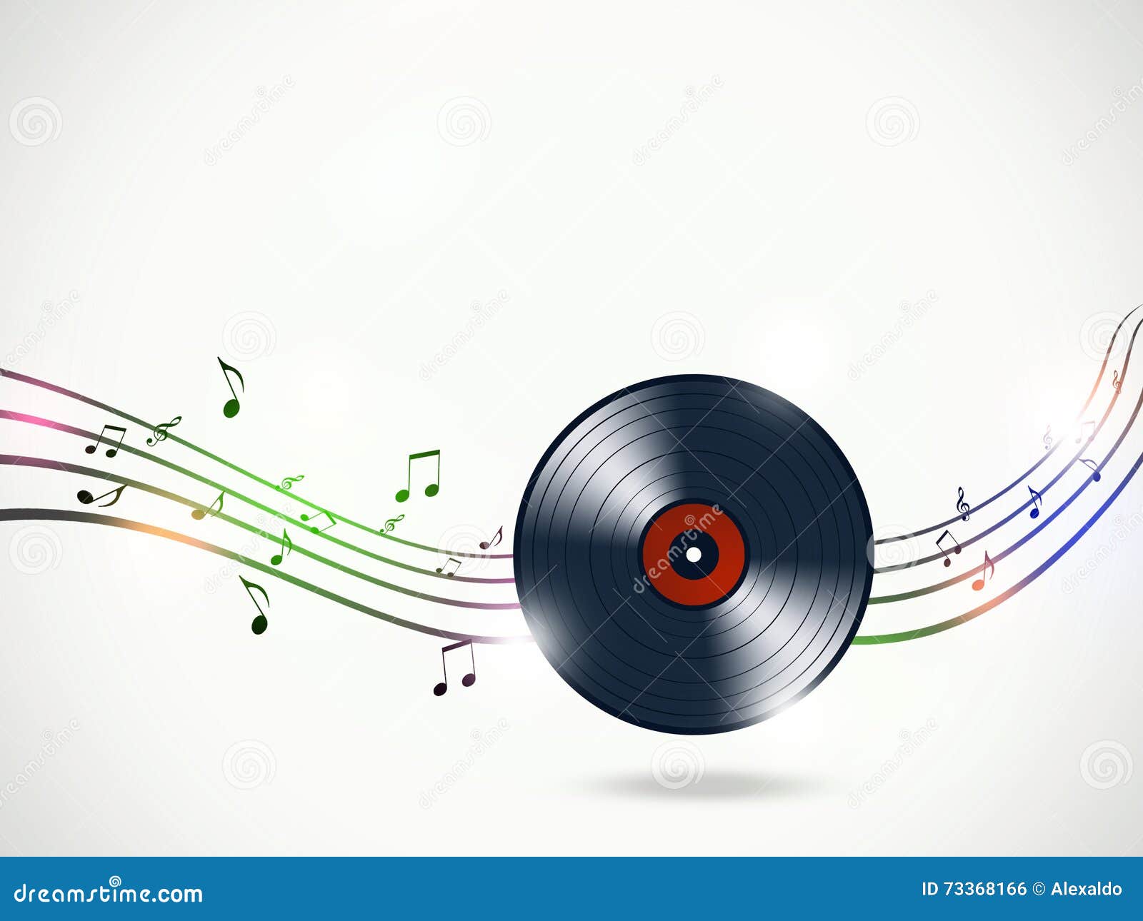 Funky Music Notes Background Stock Illustration - Illustration of ...