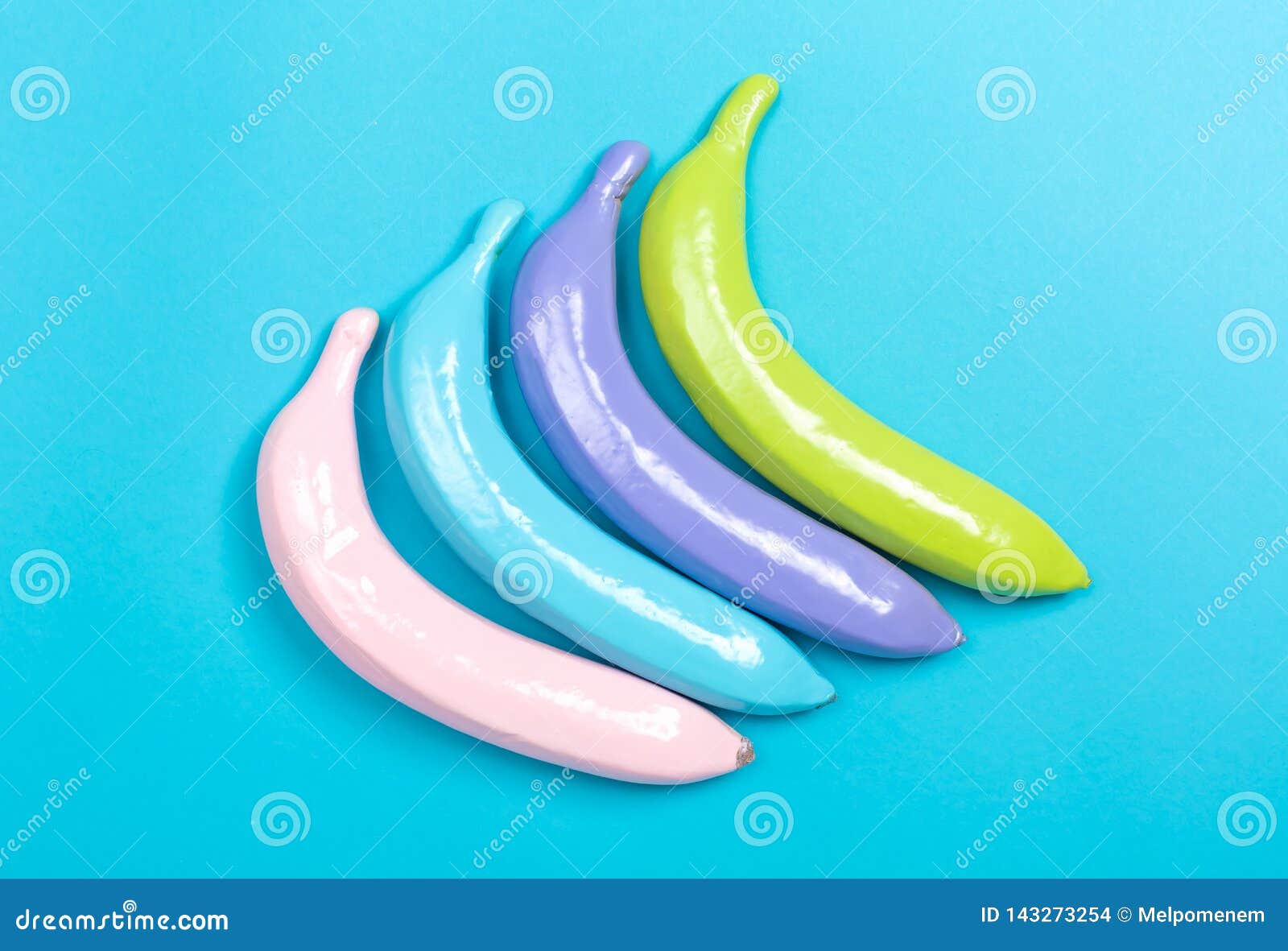 Funky painted bananas stock photo. Image of fruity, colored - 143273254