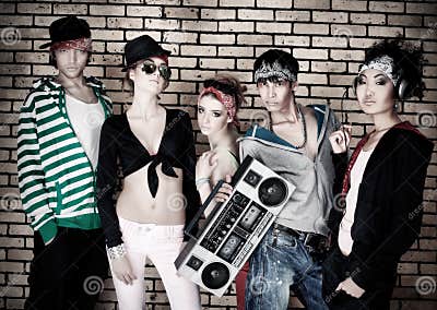 Funky people stock photo. Image of dance, caucasian, people - 16055974