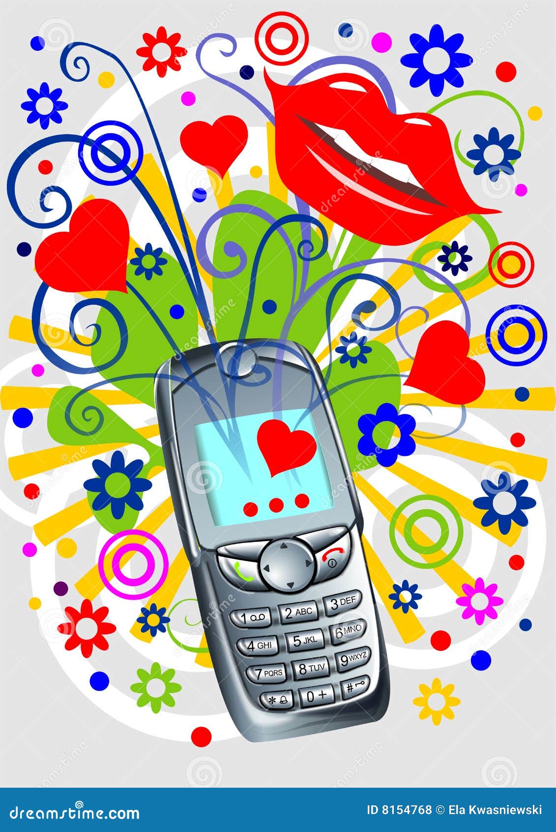 Funky Phone Royalty Free Stock Photos - Image: 8154768