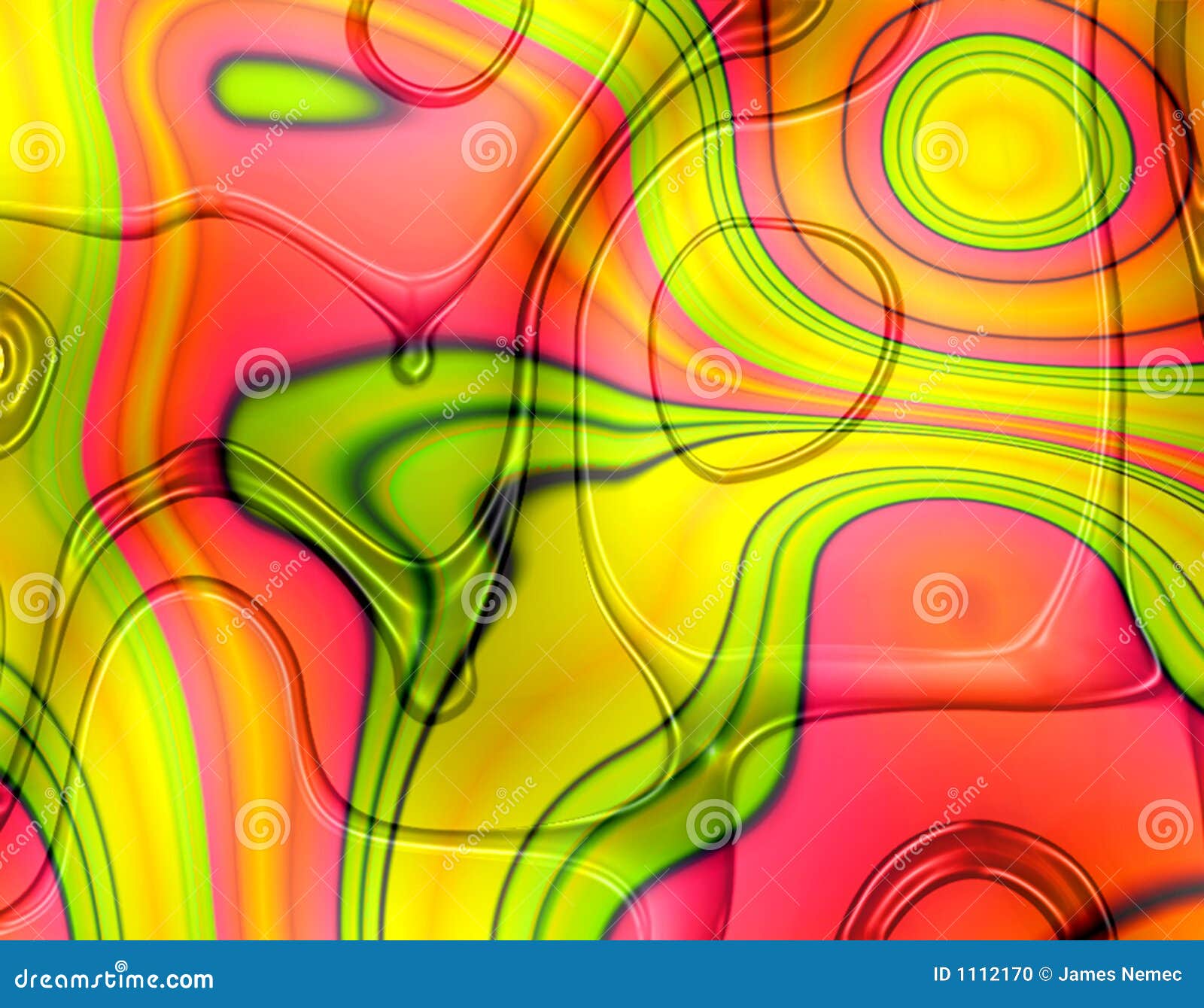 Funky Pop-art Seventies Background Stock Illustration - Illustration of ...