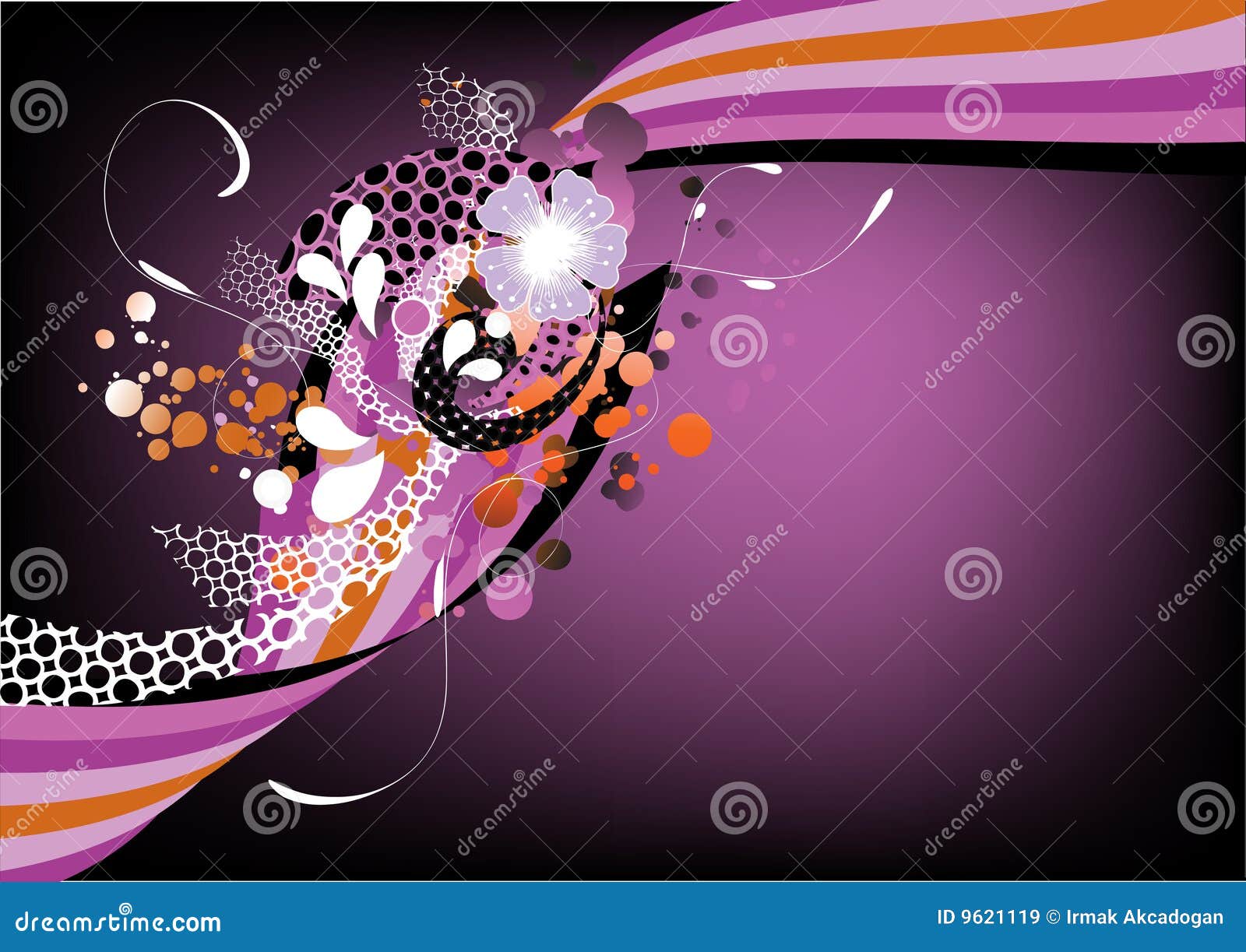 Funky purple retro graphic stock vector. Illustration of patterns - 9621119