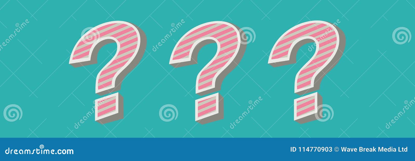 Funky question marks stock illustration. Illustration of digitally ...