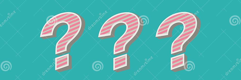 Funky question marks stock illustration. Illustration of digitally ...