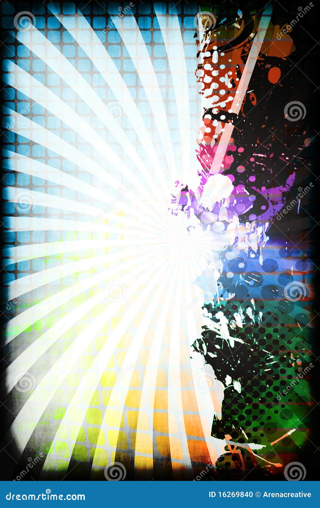 Funky Rainbow Layout stock illustration. Illustration of abstract ...