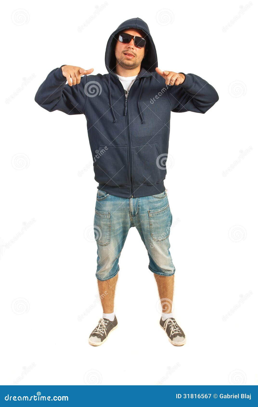 Funky rapper man stock image. Image of shot, freestyle - 31816567