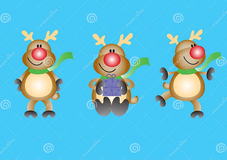 Funky reindeer stock illustration. Illustration of rudolph - 13261189