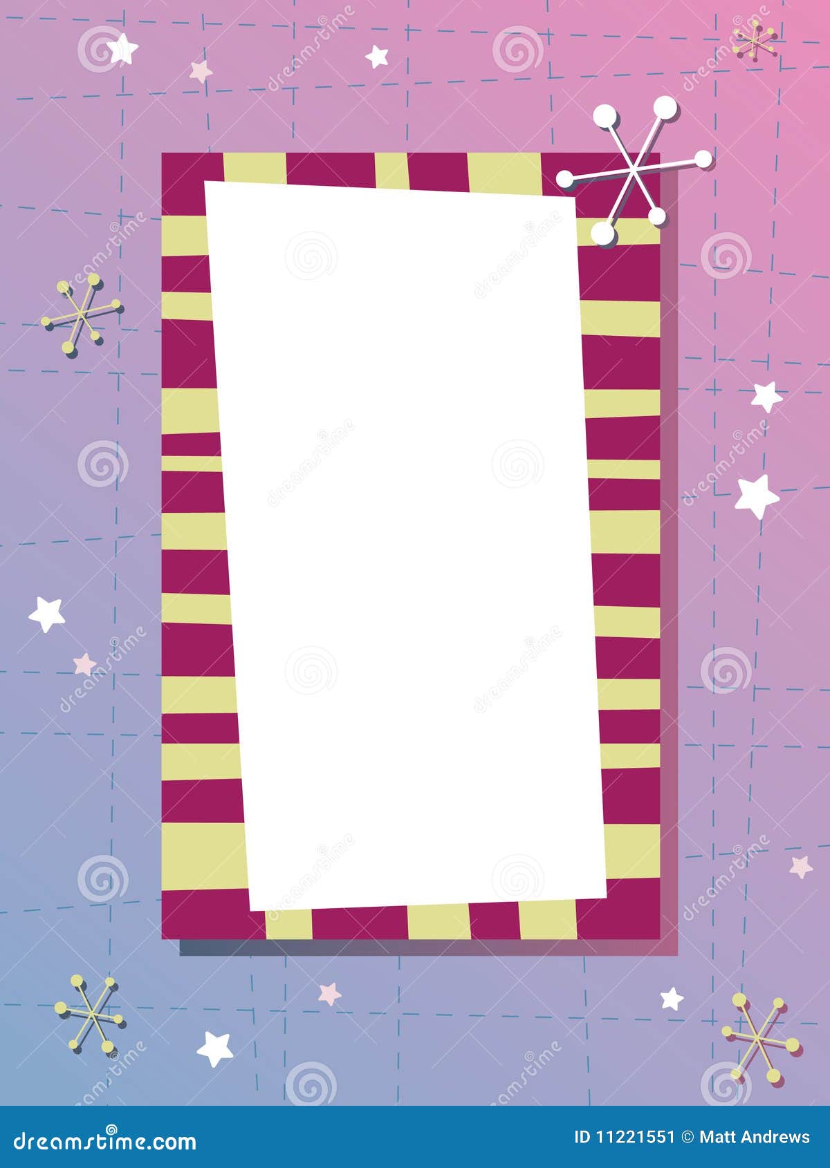 Funky retro frame stock vector. Illustration of blank - 11221551