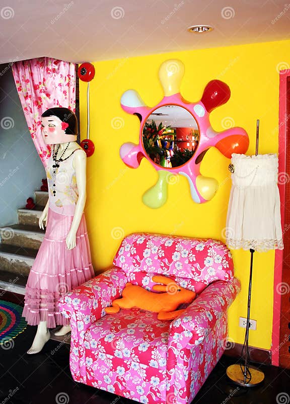 Funky retro interior. stock image. Image of fashion, apparel - 2466243