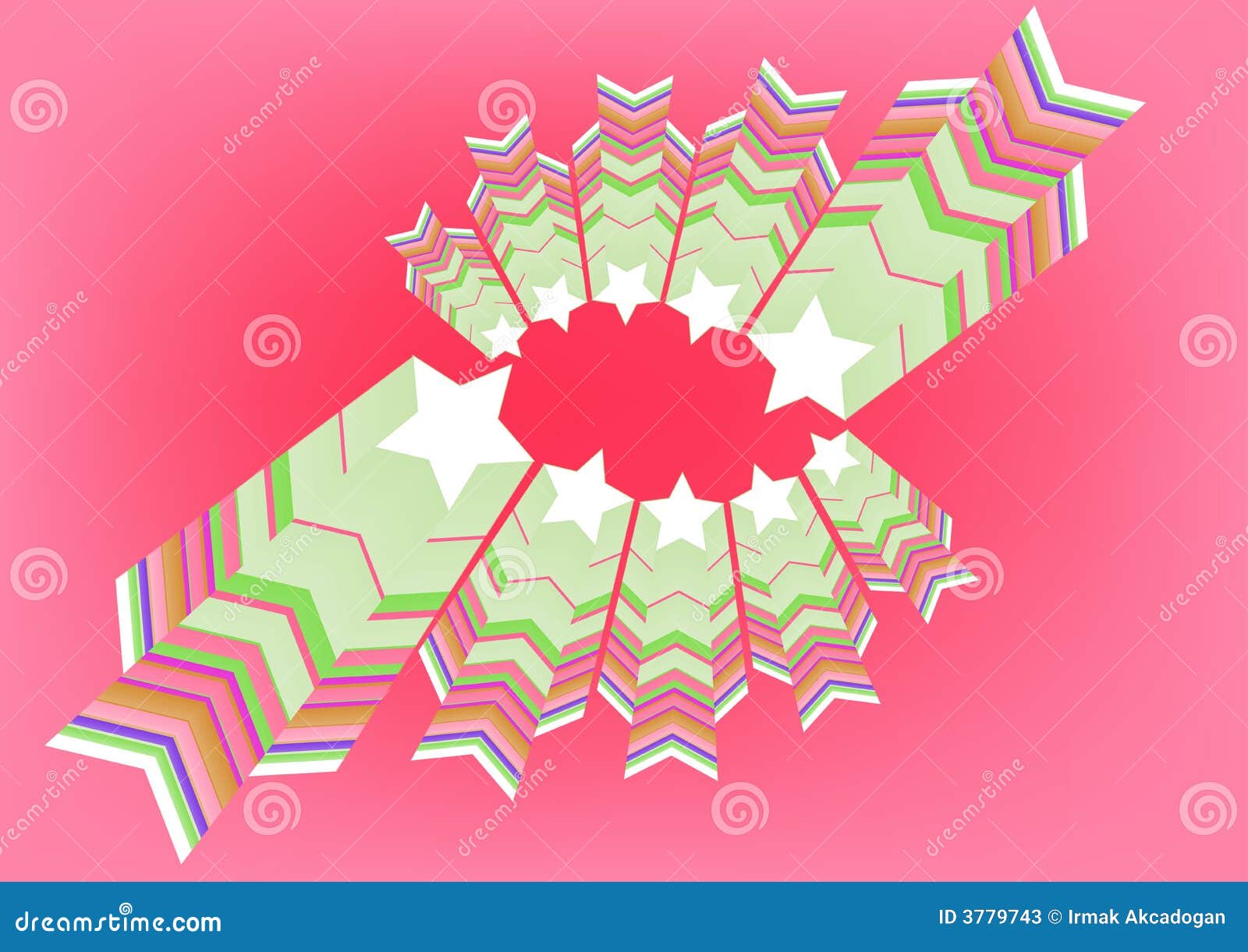 Funky retro stars graphic stock vector. Illustration of colors - 3779743
