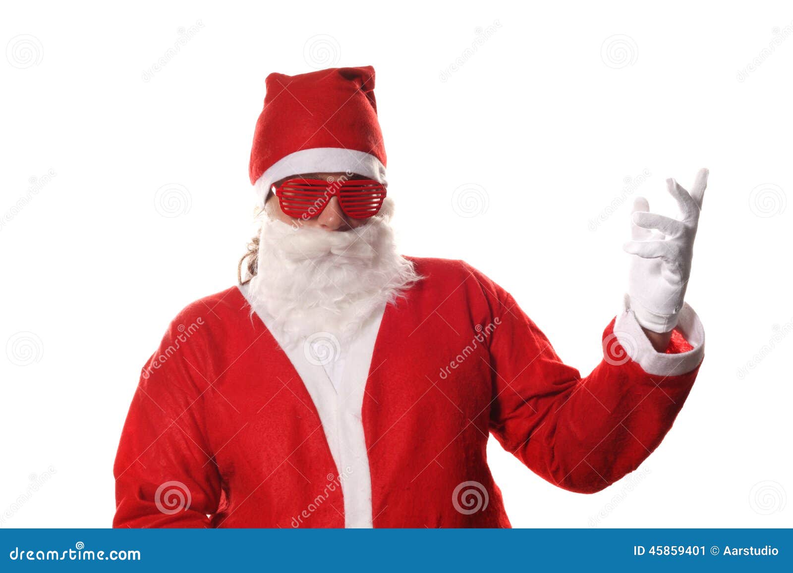 Funky santa stock image. Image of december, caucasian - 45859401