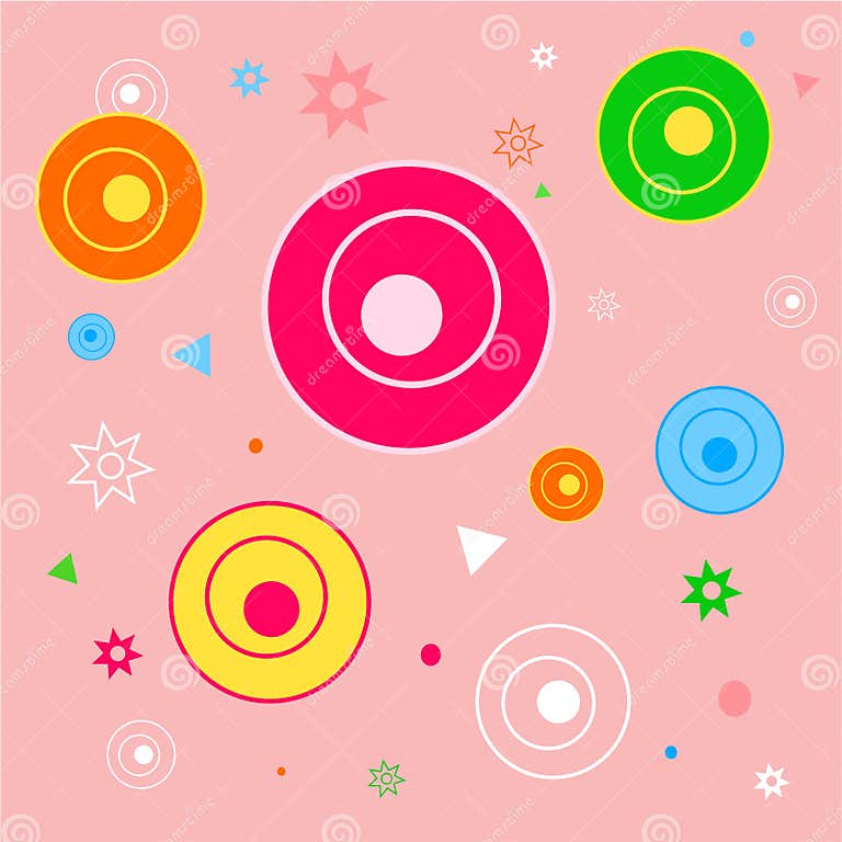 Funky shapes tile stock illustration. Illustration of shapes - 535474