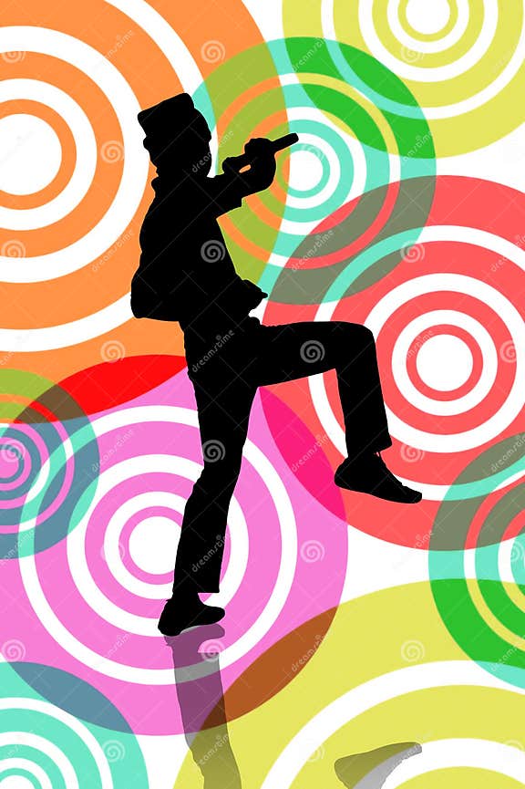 Funky Singer stock illustration. Illustration of karaoke - 7591185