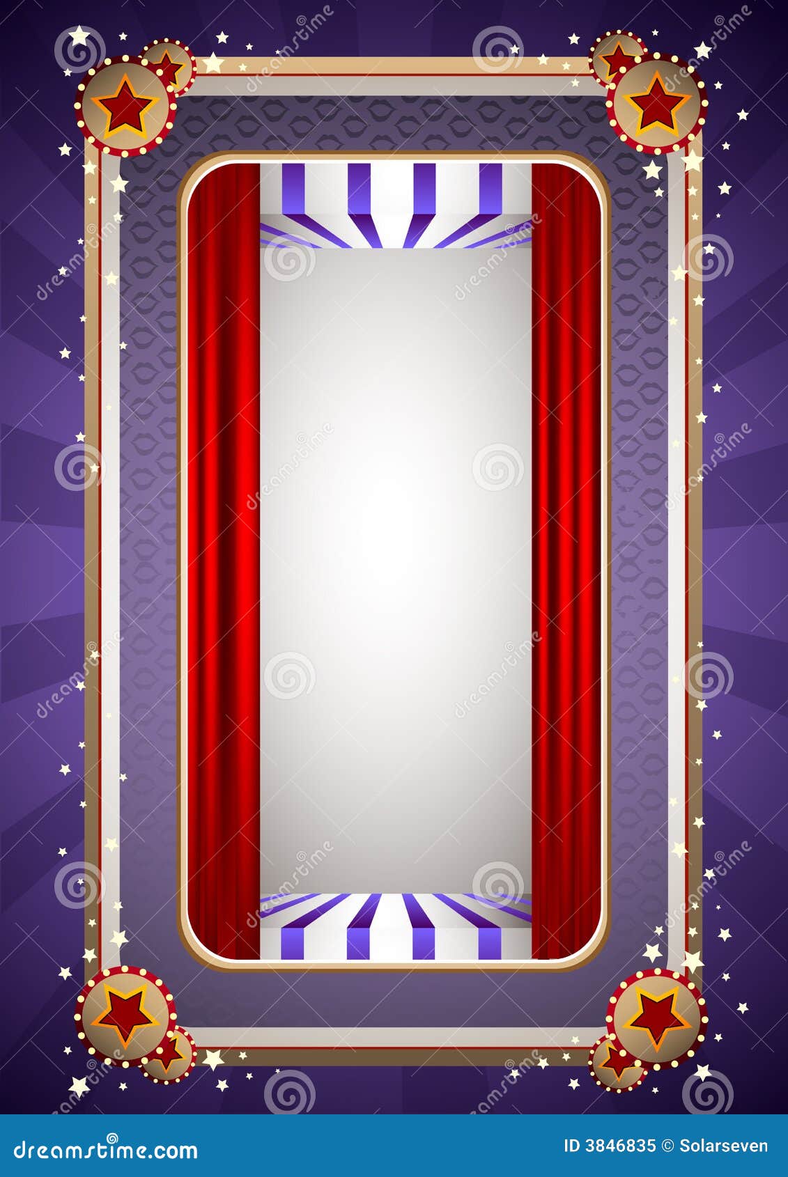 Funky Stage Frame stock illustration. Illustration of show - 3846835
