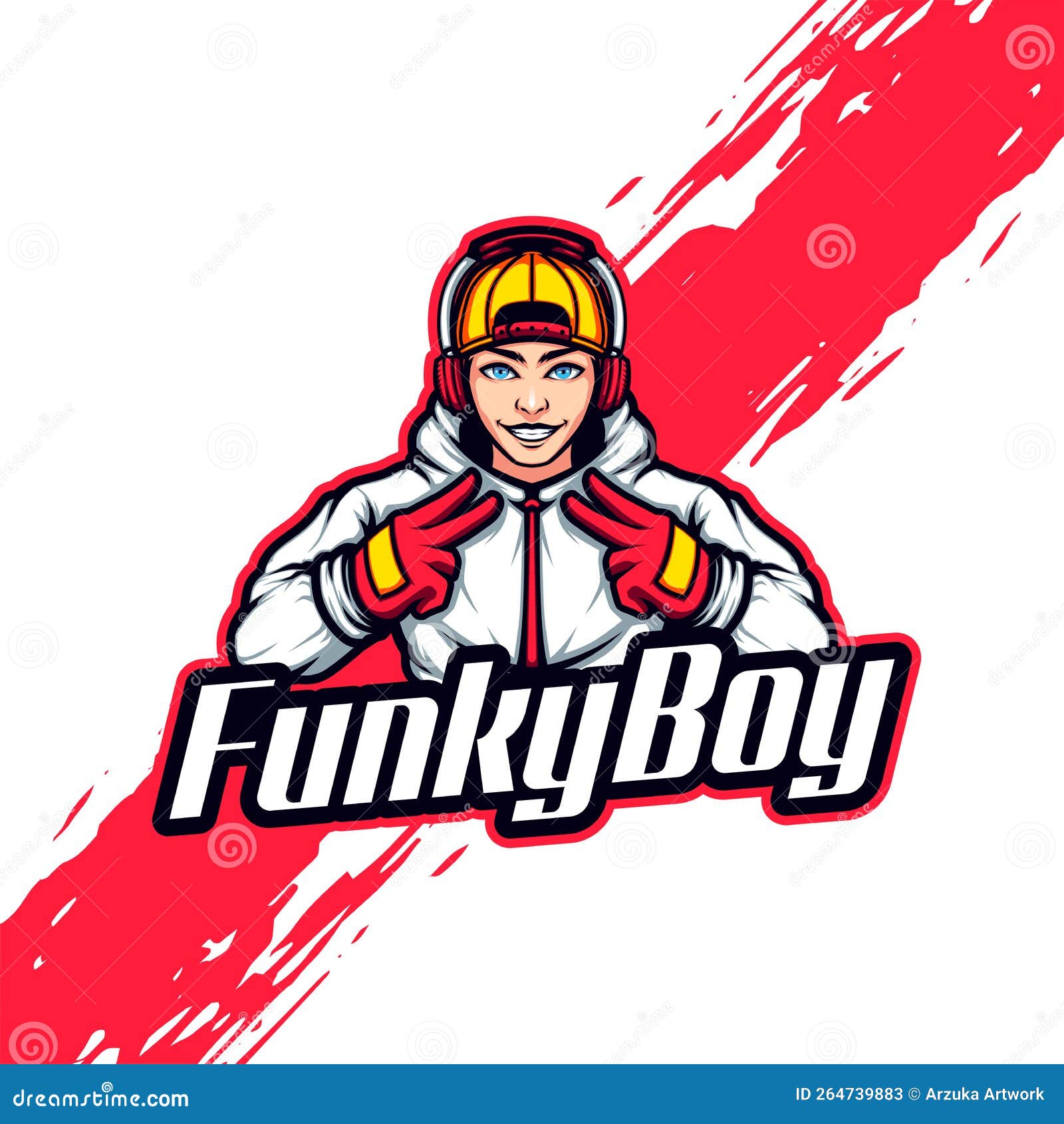 Funky Street Dancers Vector Icon Set | CartoonDealer.com #54658195