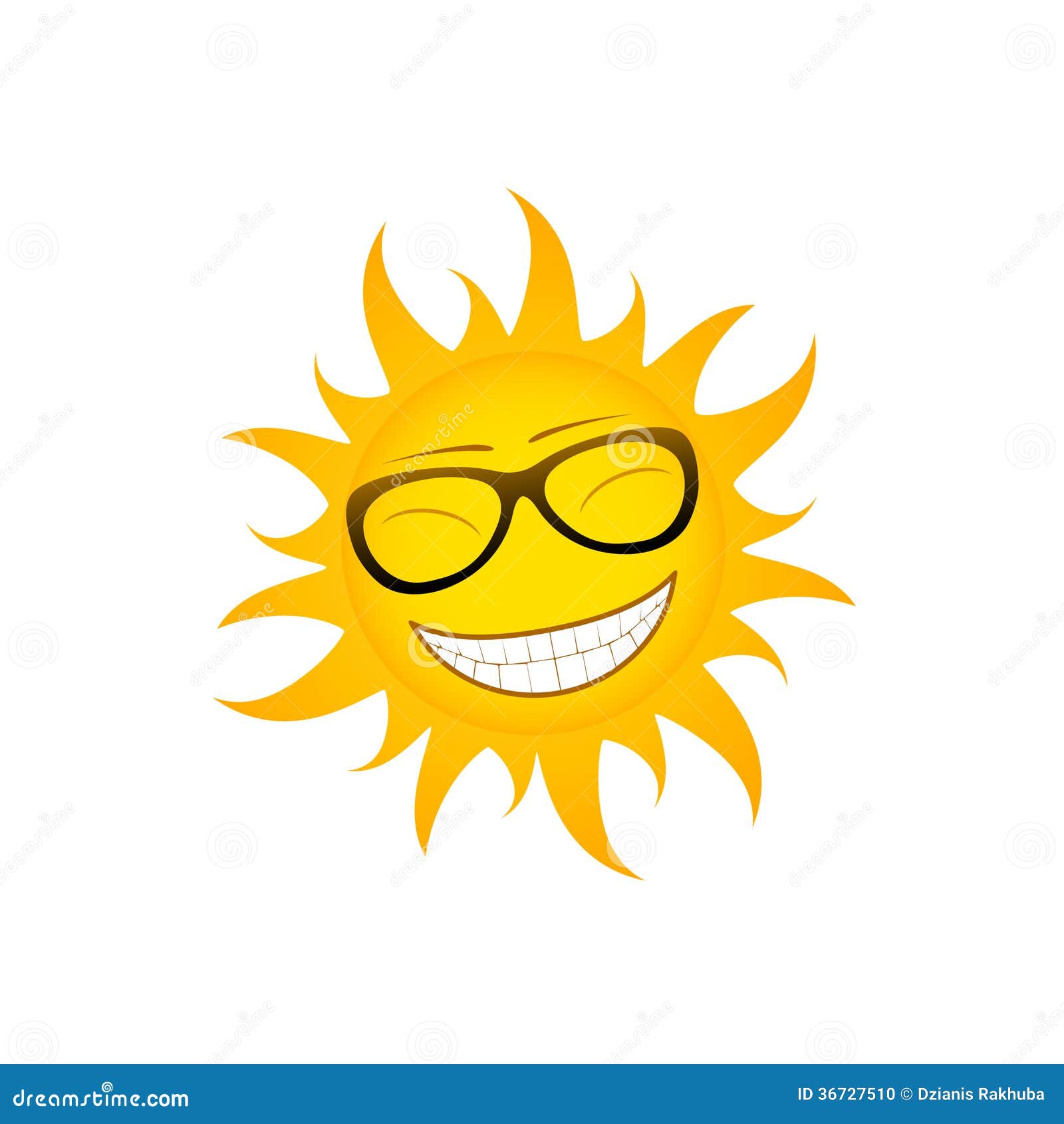 Funky sun stock vector. Illustration of orange, solar - 36727510