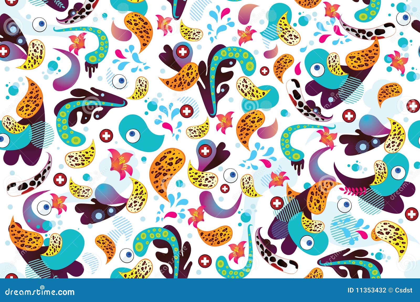Funky Texture Background Cartoon Vector | CartoonDealer.com #11353443