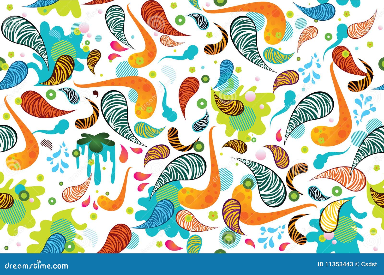 Funky Texture Background Cartoon Vector | CartoonDealer.com #11353443