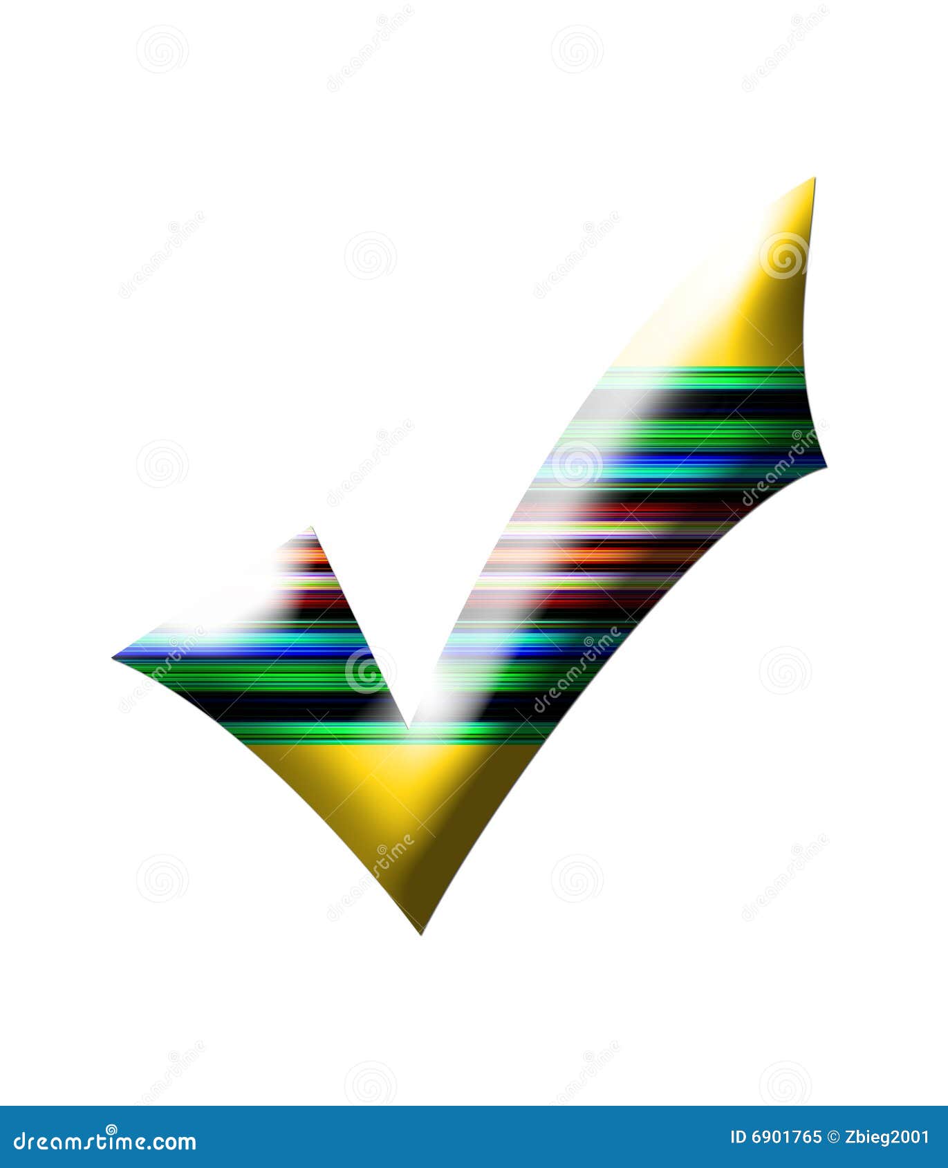 Funky Tick Check Mark Picture. Image: 6901765