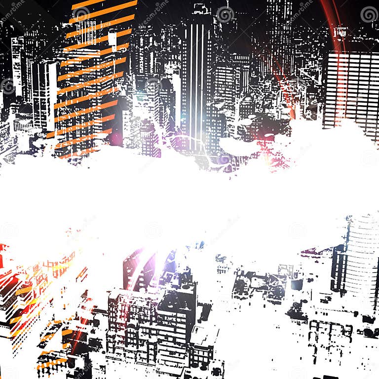 Funky Urban Grunge Layout stock illustration. Illustration of ...