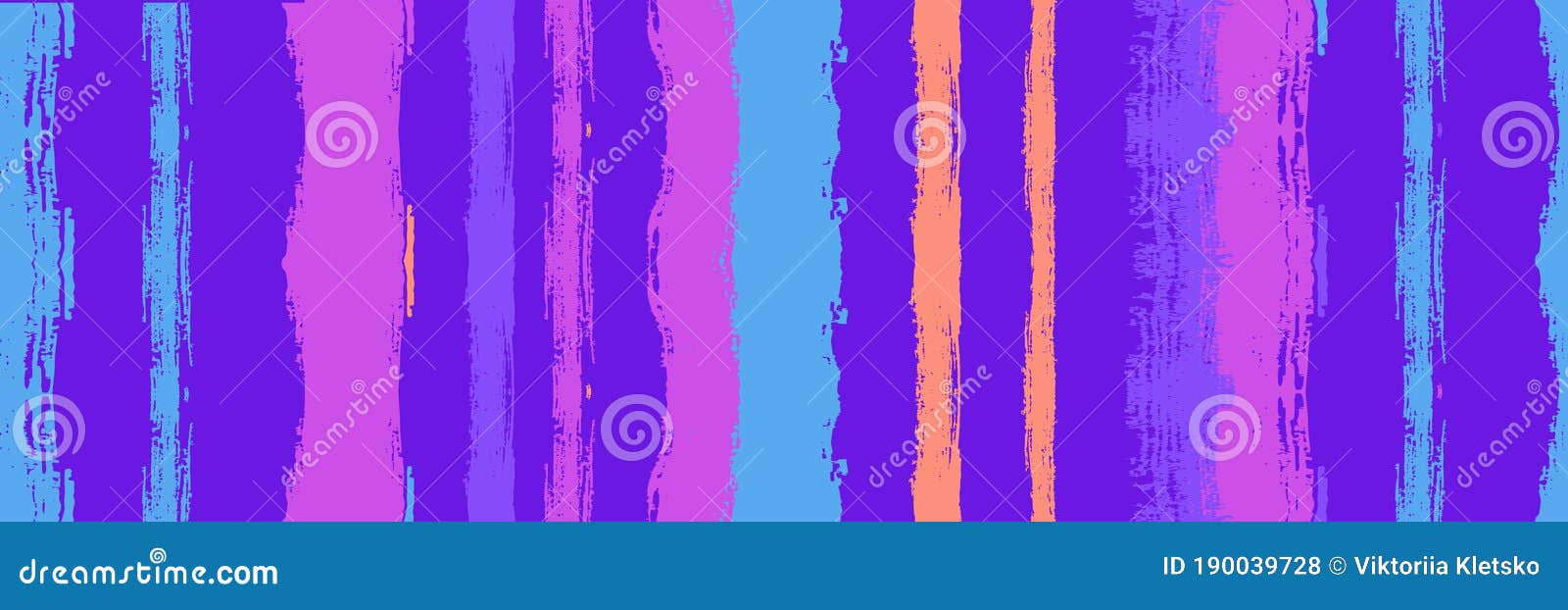 Funky Vertical Stripes Seamless Background. Hand Painted Lines Texture ...