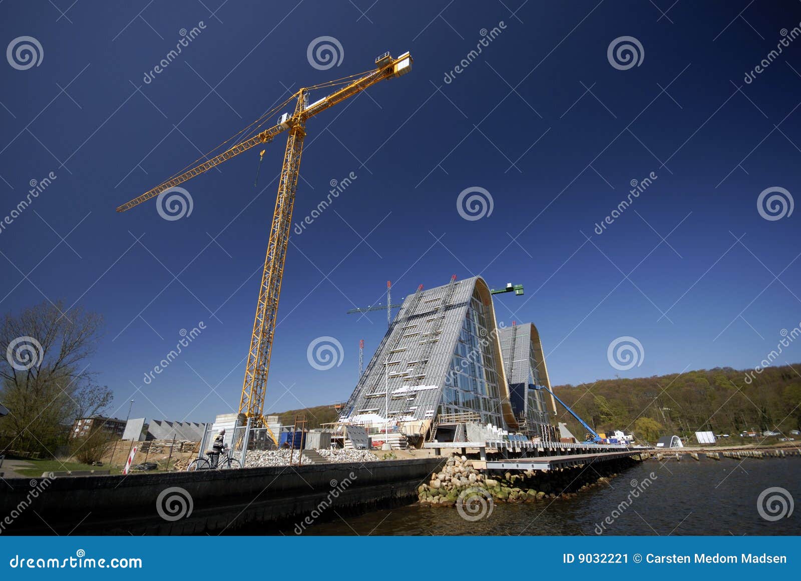 Funky wave building site editorial photo. Image of construction - 9032221