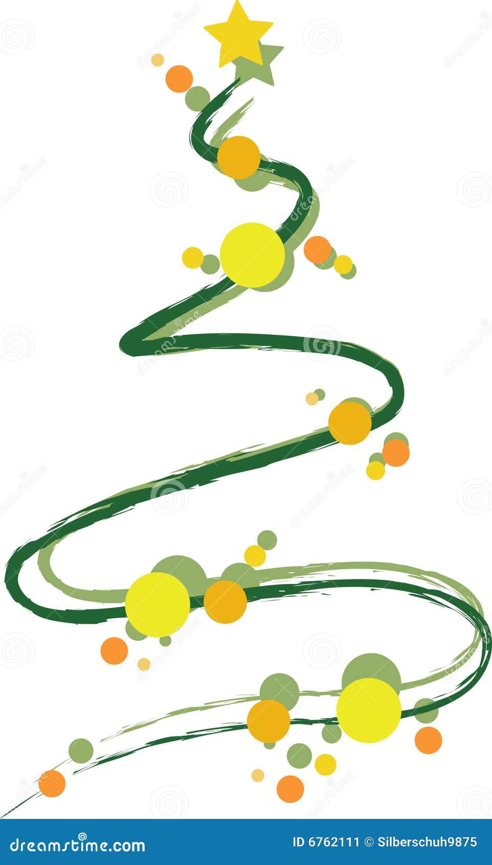 Funky Xmas Tree stock vector. Illustration of xmas, christmas - 6762111