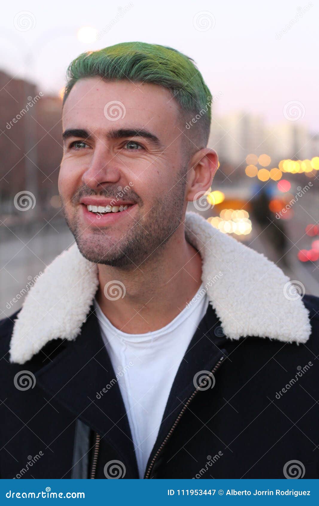 Funky Young Man with a Very Edgy Look Stock Image - Image of creativity ...