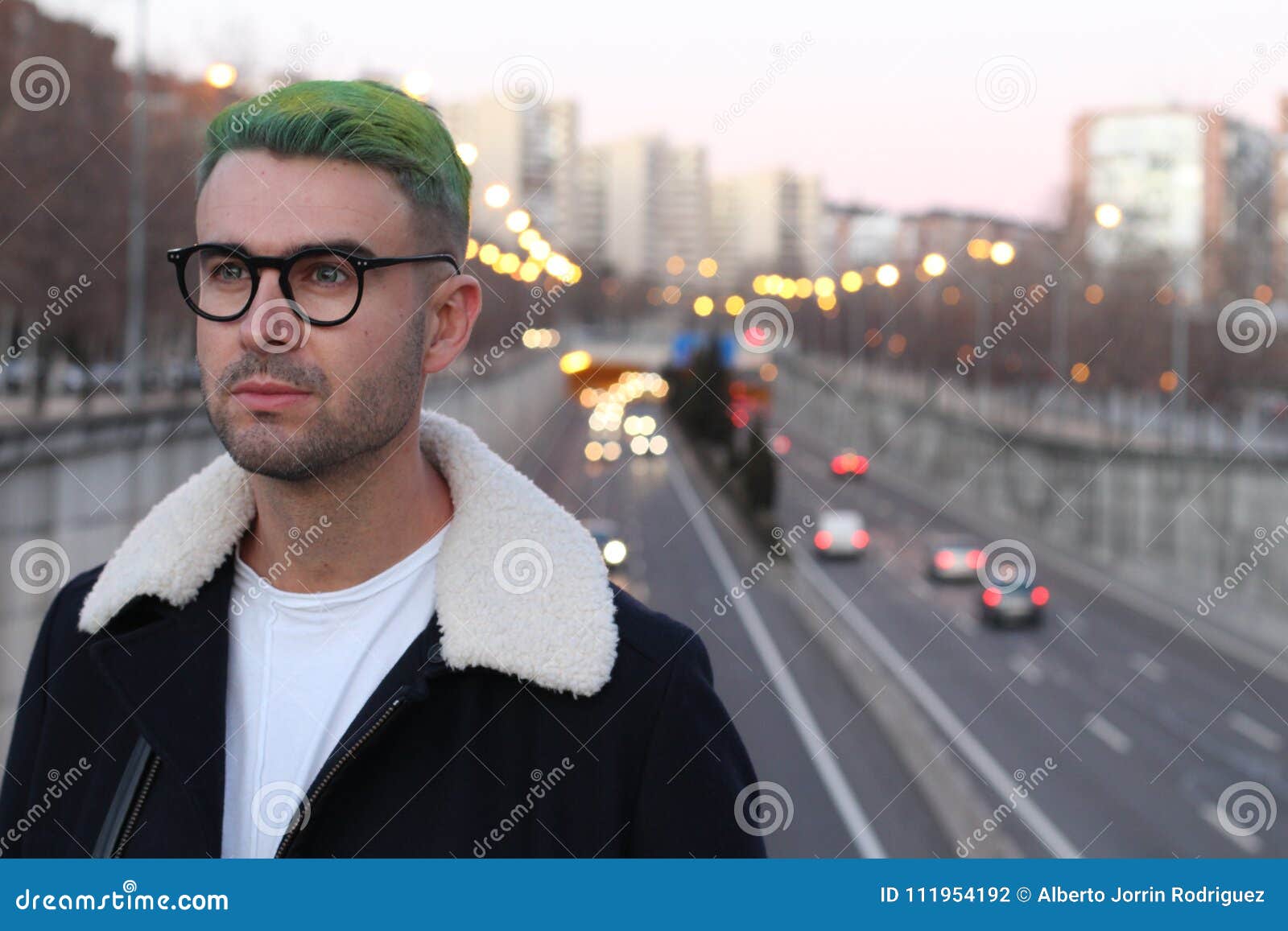 Funky Young Man with a Very Edgy Look Stock Photo - Image of casual ...