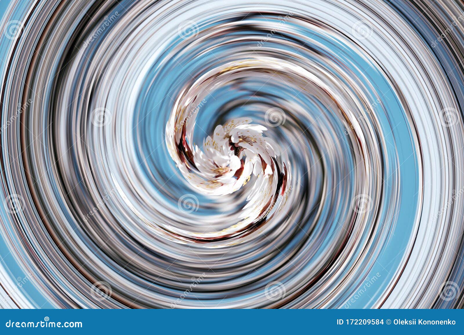 Funnel Abstract Pattern. Swirl, Spiral, Multi-colored Pattern As a ...