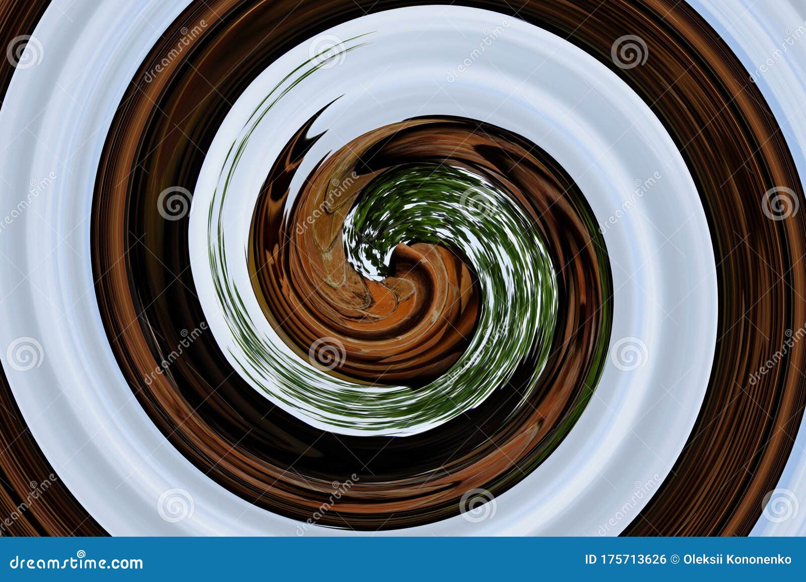 Funnel Abstract Pattern. Swirl, Spiral, Multi-colored Pattern As a ...