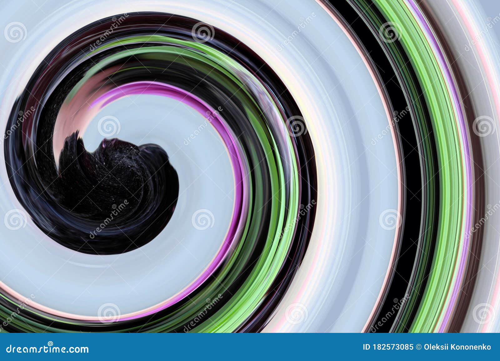 Funnel Abstract Pattern. Swirl, Spiral, Multi-colored Pattern As a ...