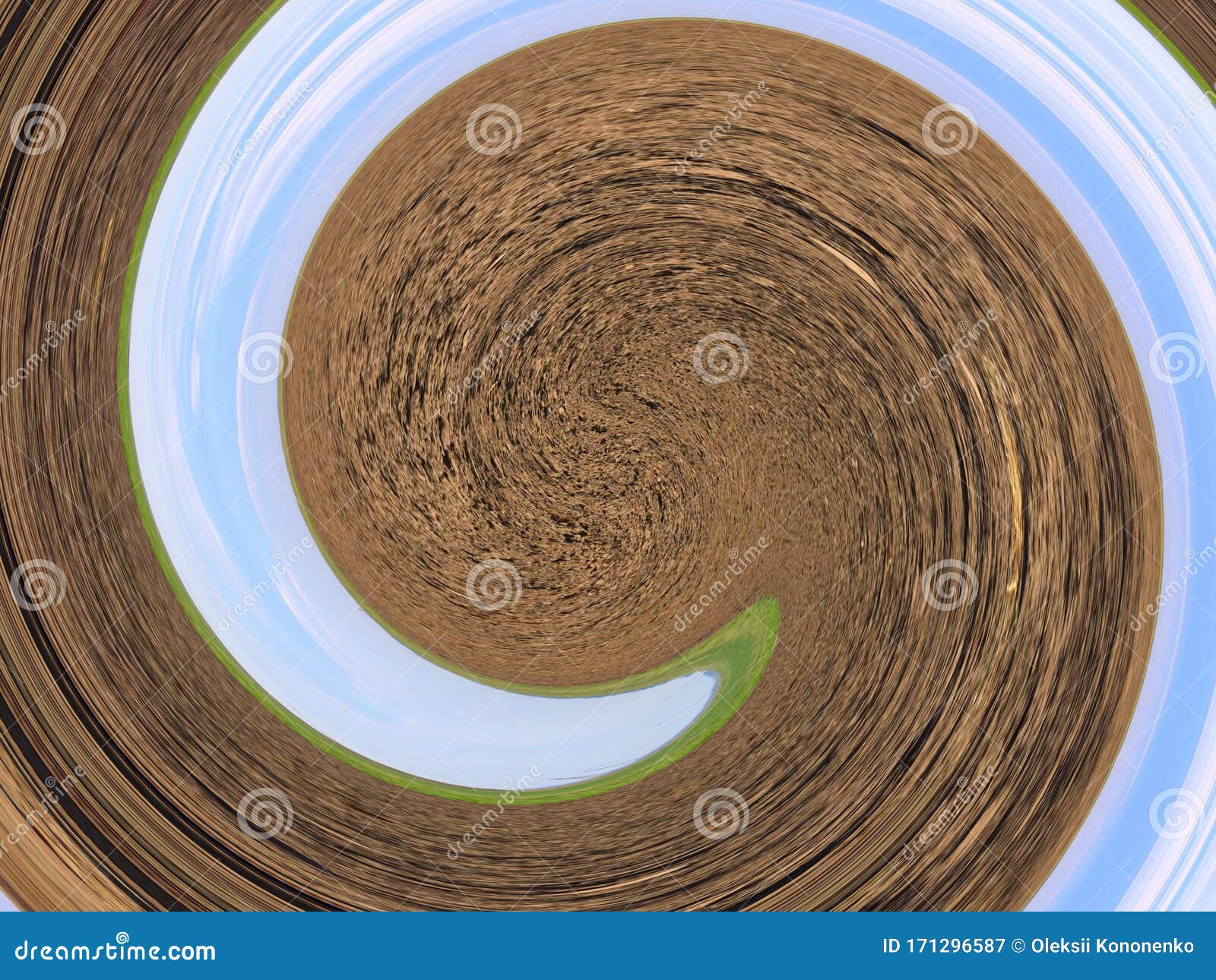 Funnel Abstract Pattern. Swirl, Spiral, Multi-colored Pattern As a ...