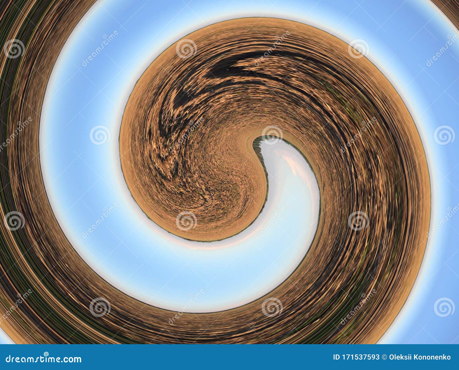 Funnel Abstract Pattern. Swirl, Spiral, Multi-colored Pattern As a ...