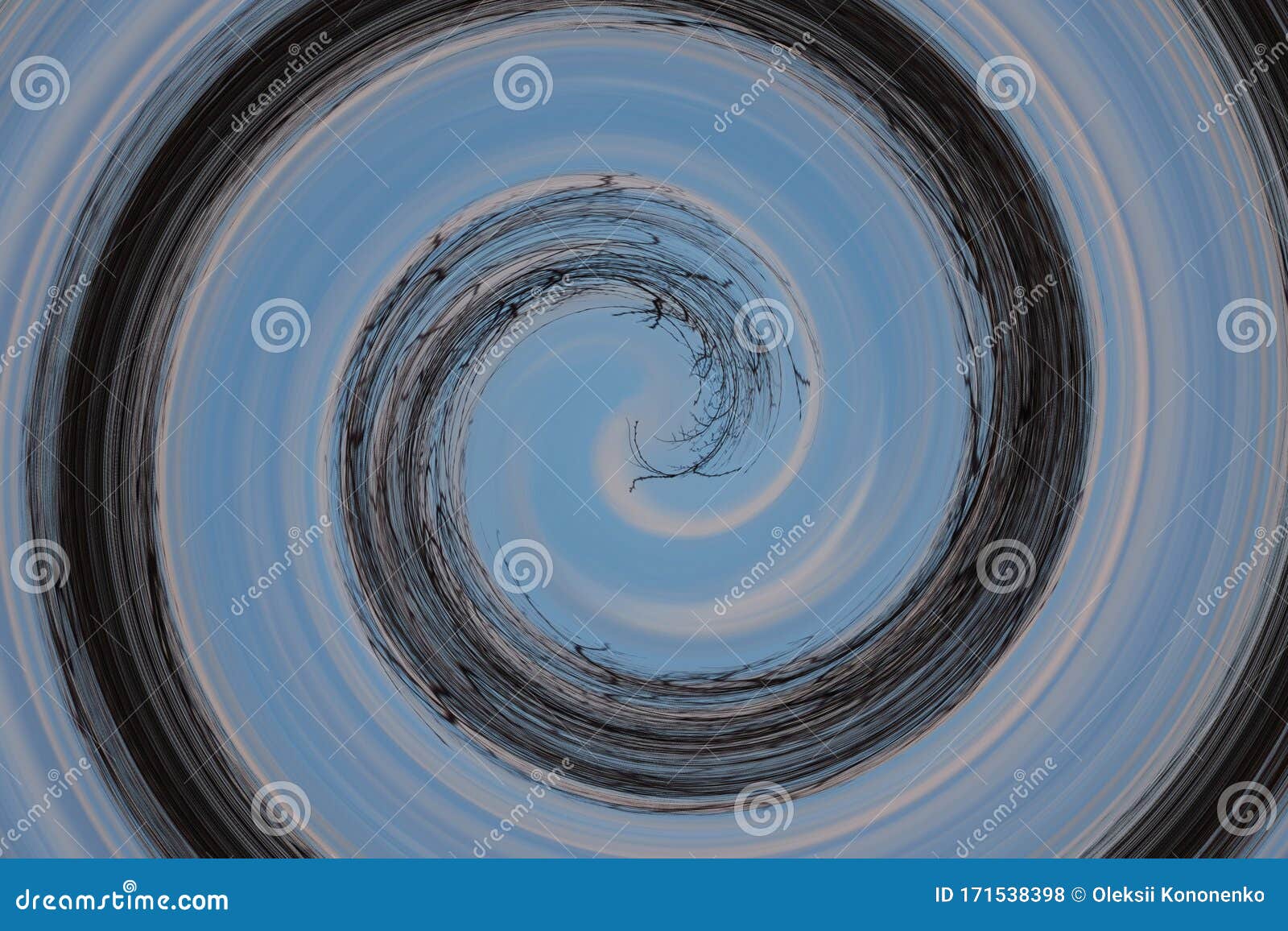 Funnel Abstract Pattern. Swirl, Spiral, Multi-colored Pattern As a ...