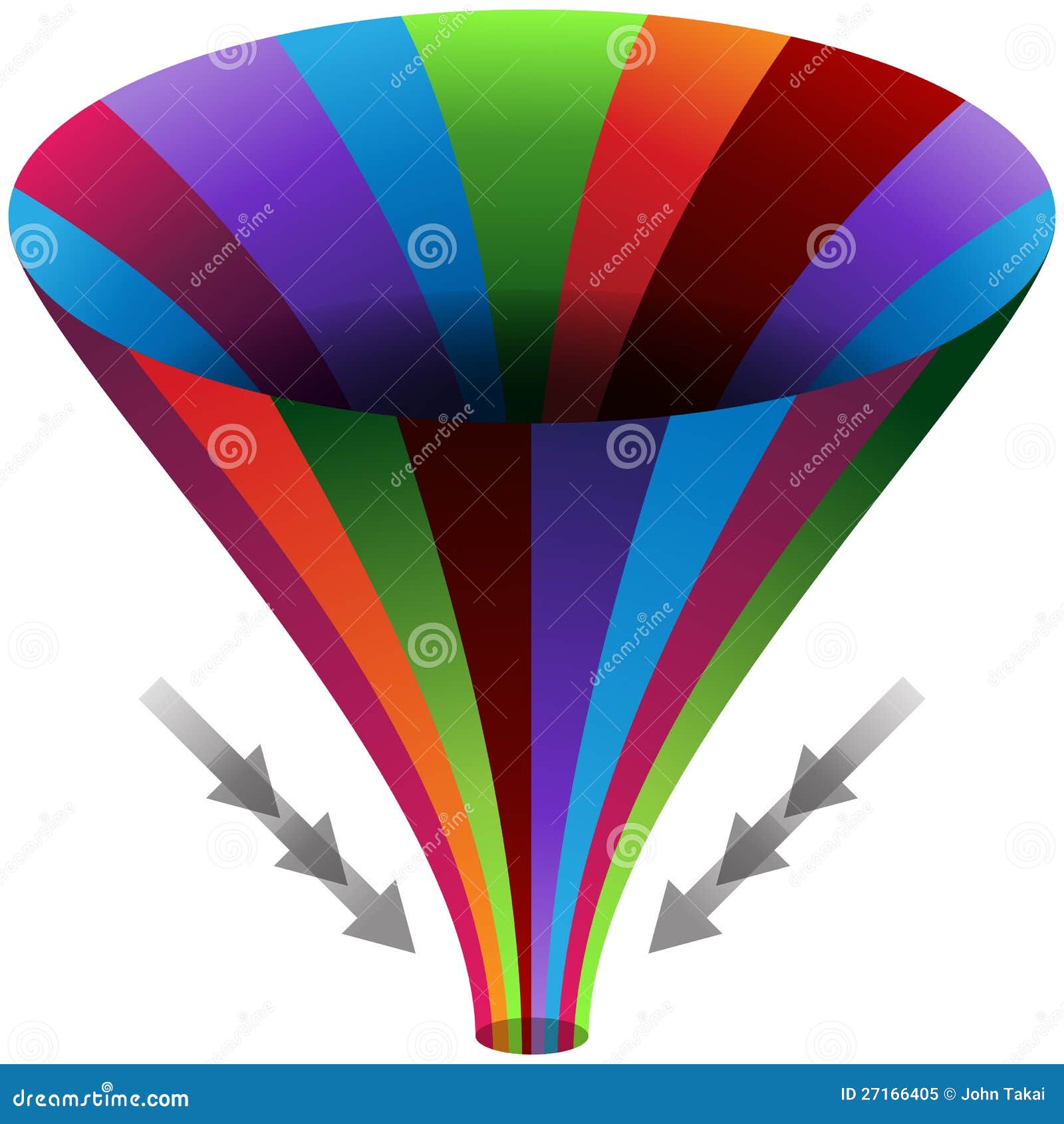 Funnel Channels Chart Stock Image | CartoonDealer.com #27166405