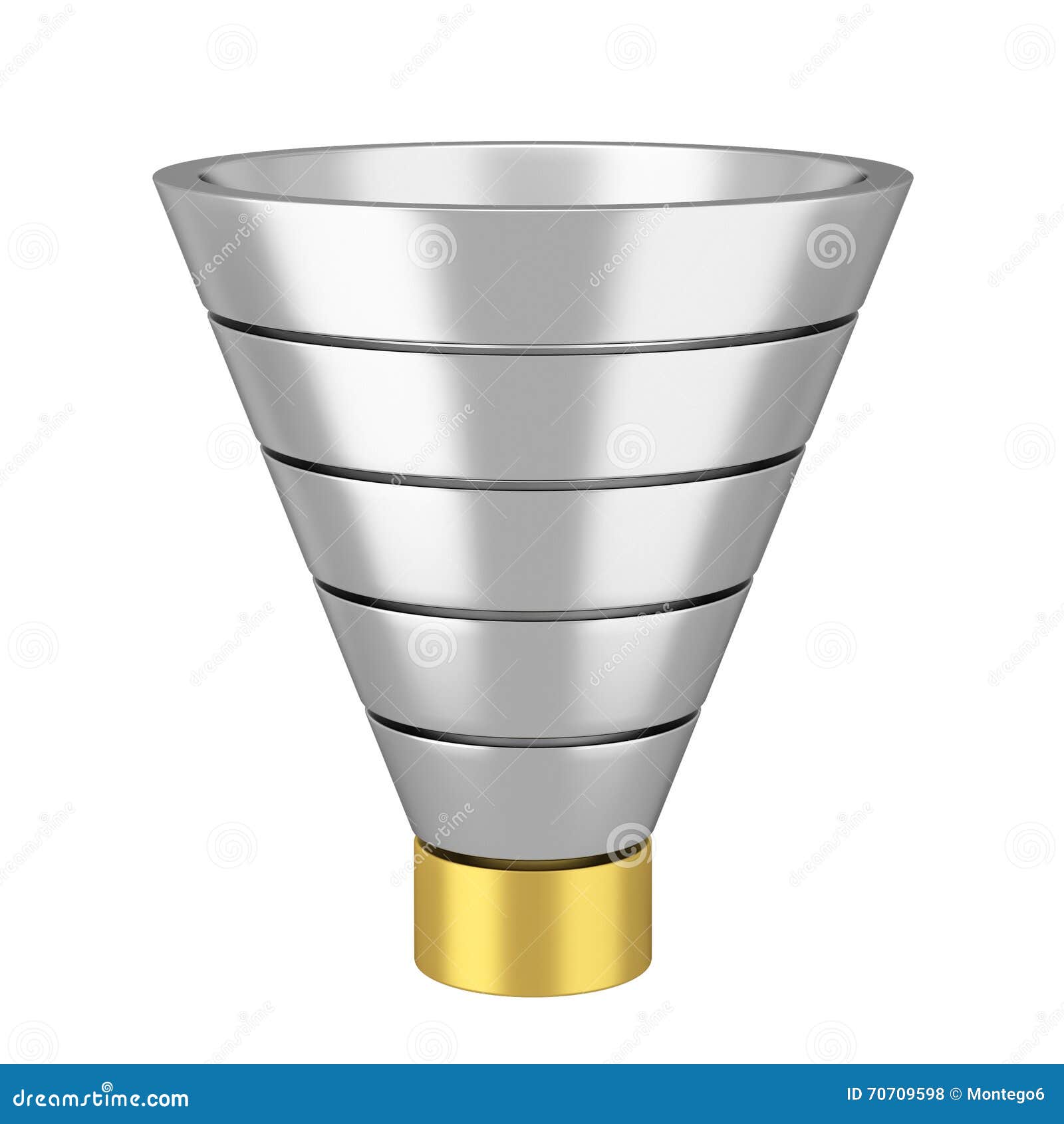 Funnel Chart Diagram Vector Illustration | CartoonDealer.com #120645724