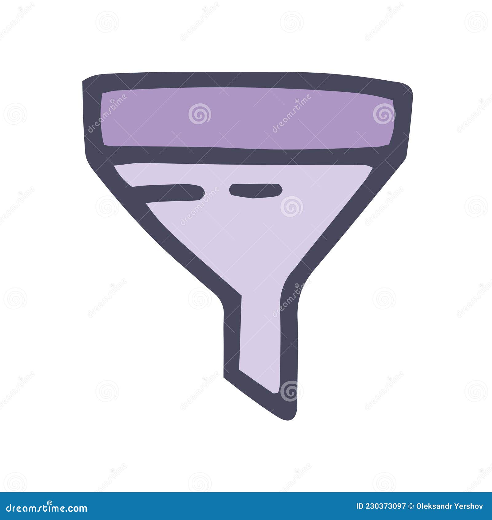 Funnel Color Vector Doodle Simple Icon Design Stock Vector ...