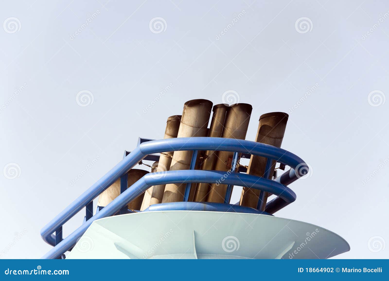 Funnel of cruise ship stock photo. Image of large, vessel - 18664902