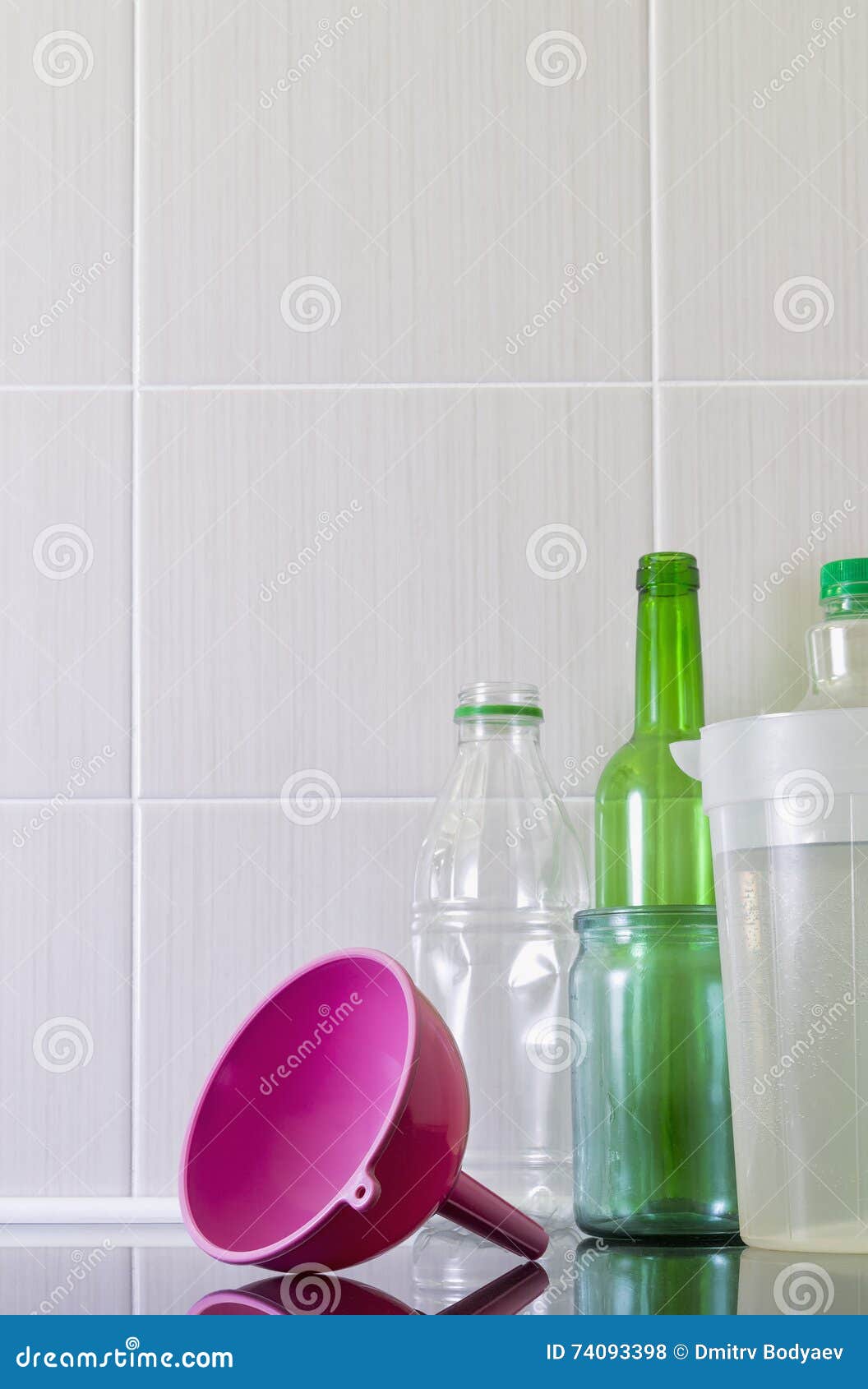 Funnel, a Device for Pouring Liquid into Narrow Places. Stock Photo ...