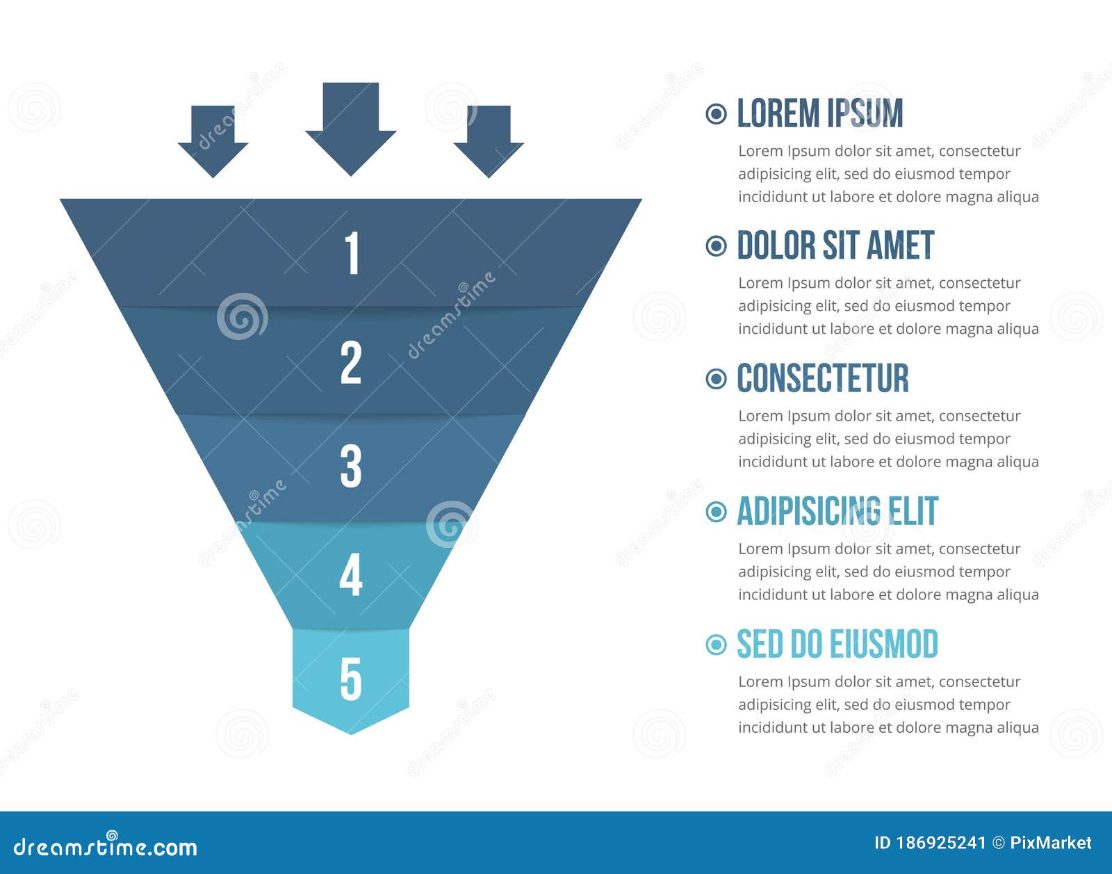 Funnel Diagram Template Cartoon Vector | CartoonDealer.com #190536619