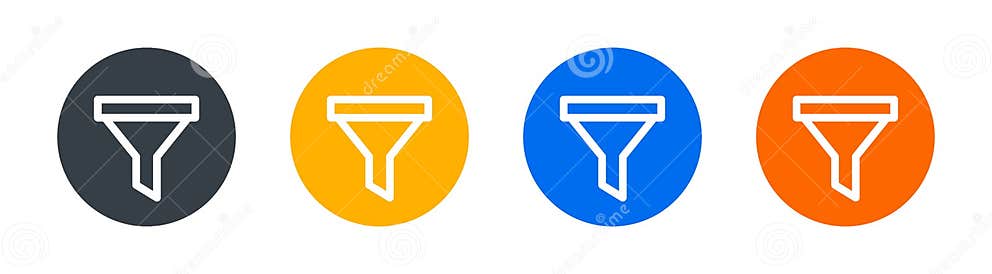 Funnel icon stock vector. Illustration of sorting, icon - 224164896